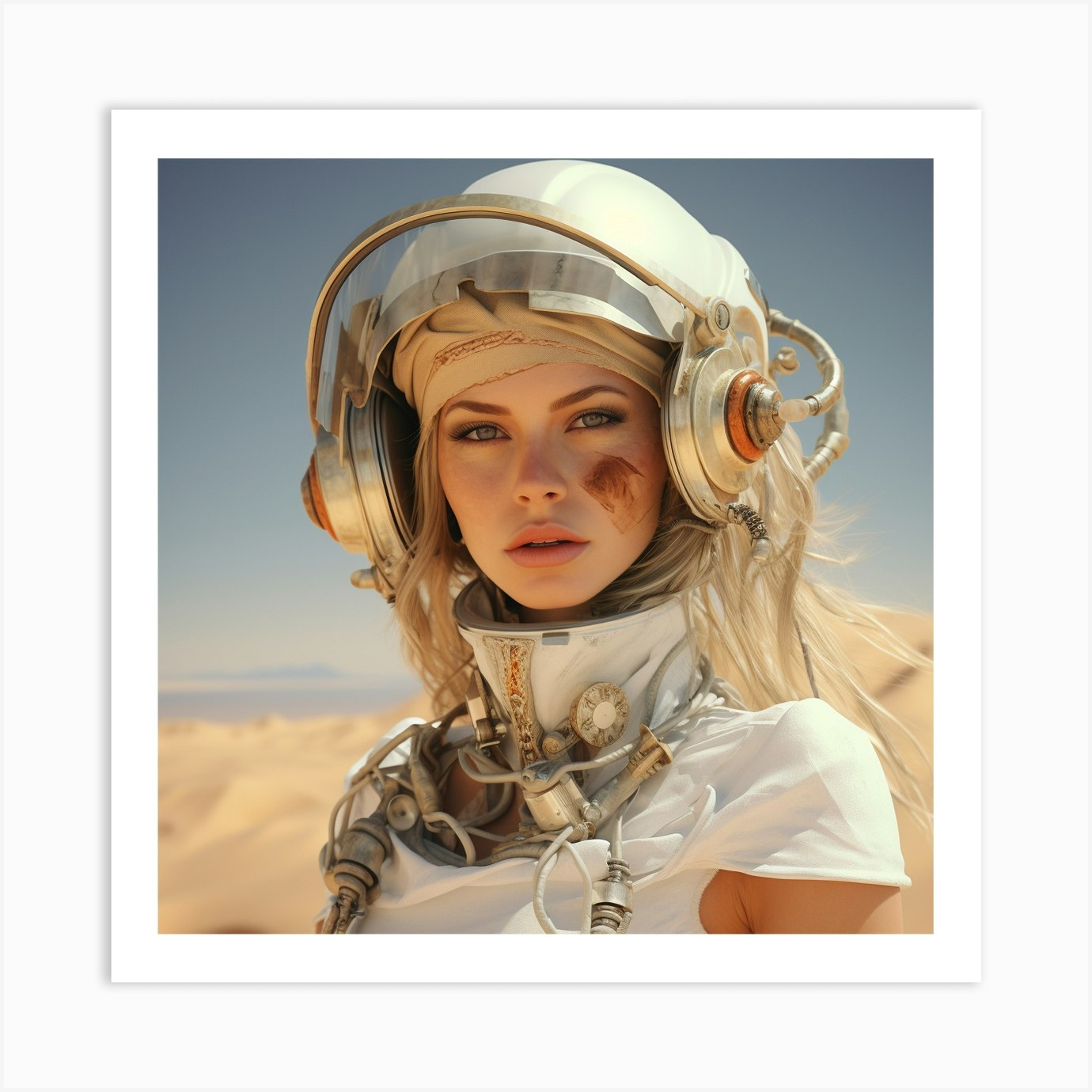 Space Girl 1 Art Print By Richard Vachtenberg Fy