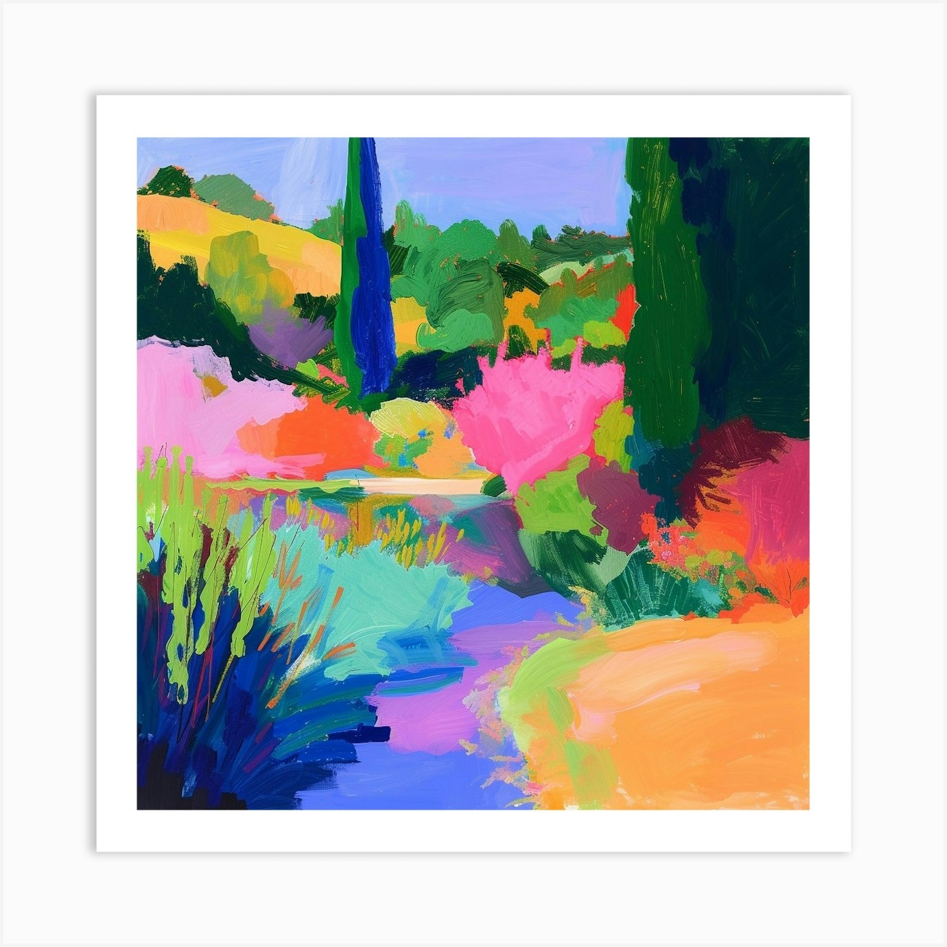 Colourful Gardens Claude Monet Foundation Gardens France 2 Art Print by ...