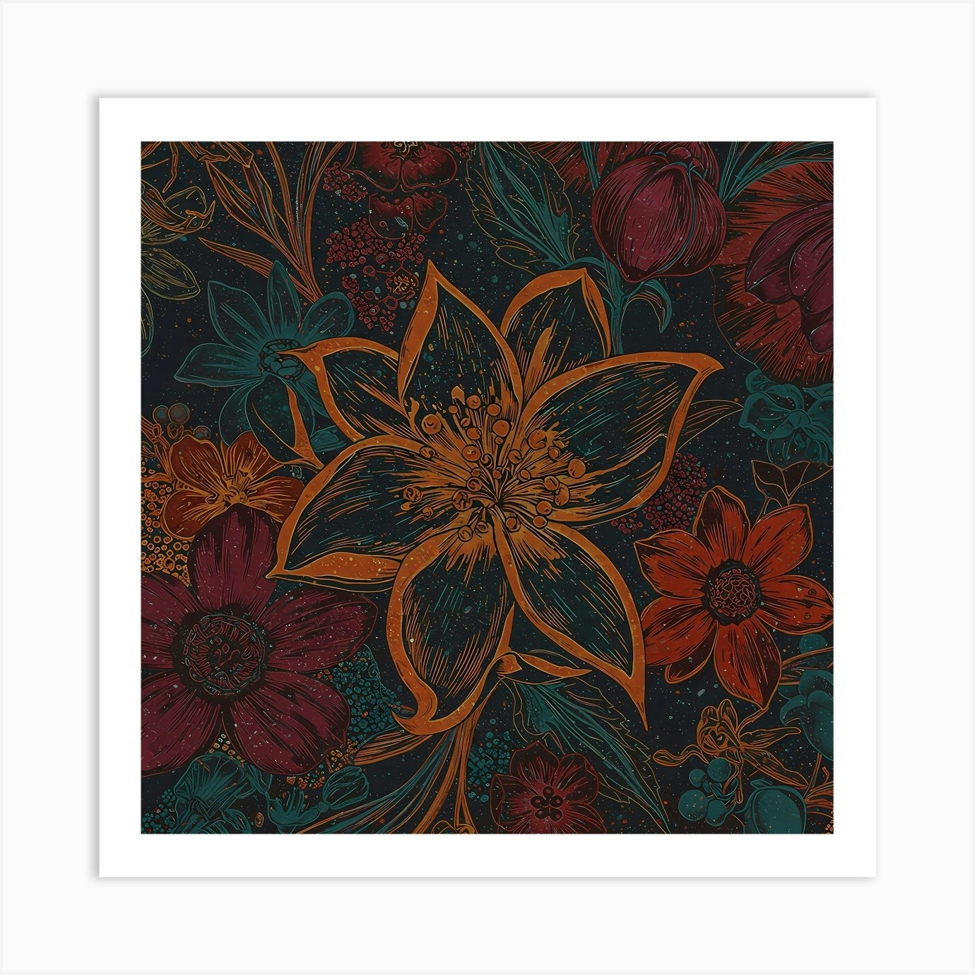 Flora Art Print by InspireByArt - Fy