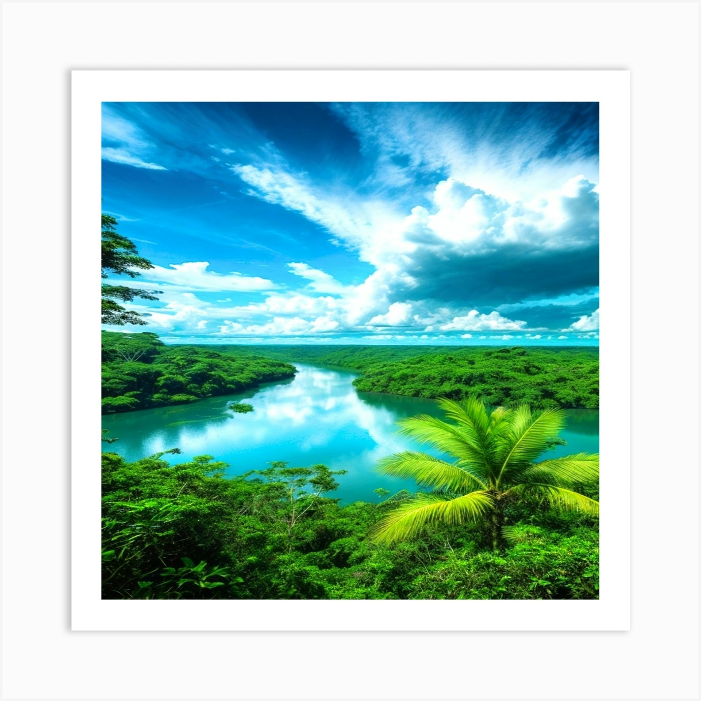 Tropical Rainforest Art Print by Genky - Fy