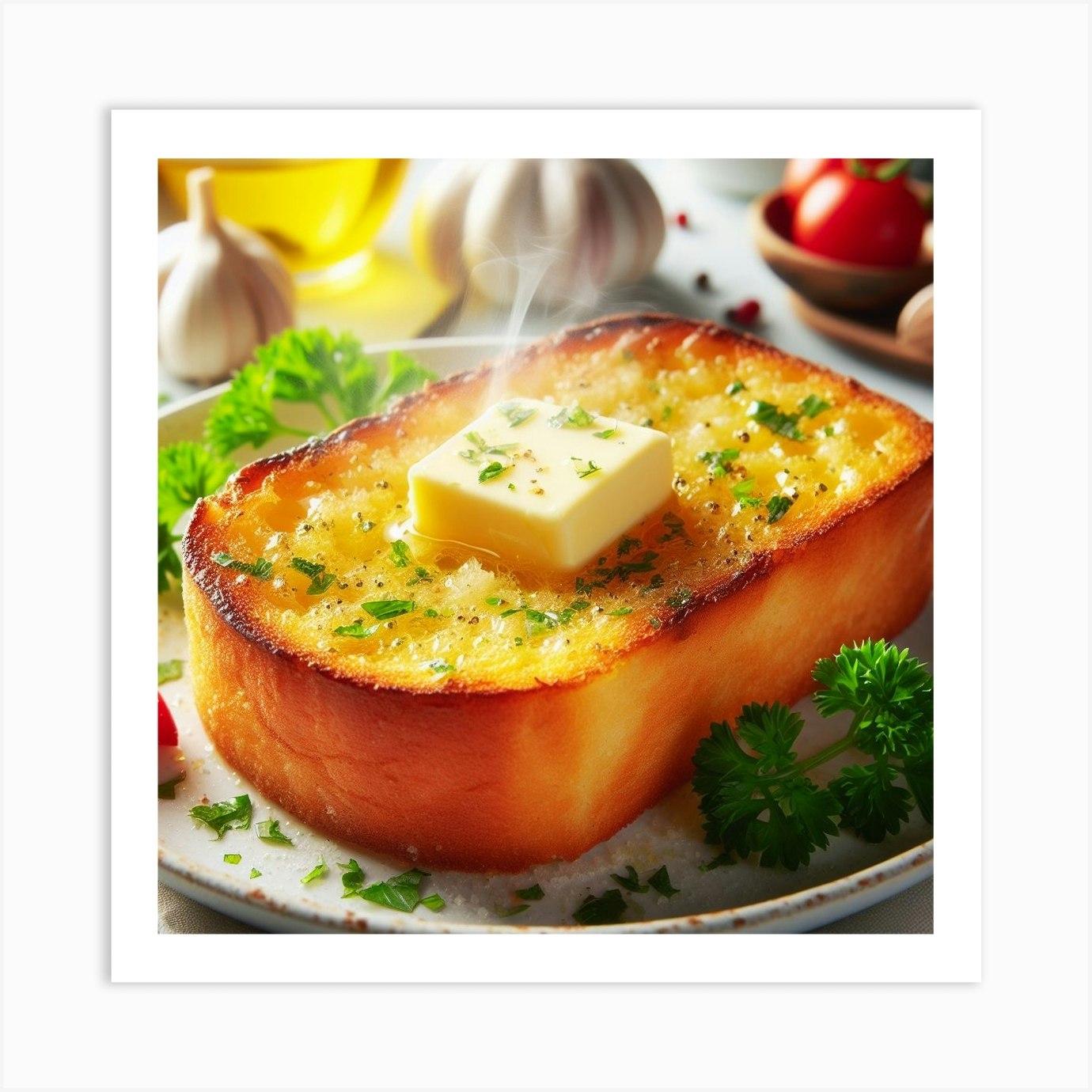 Hot Garlic Bread Art Print By Visualvibes4u Fy