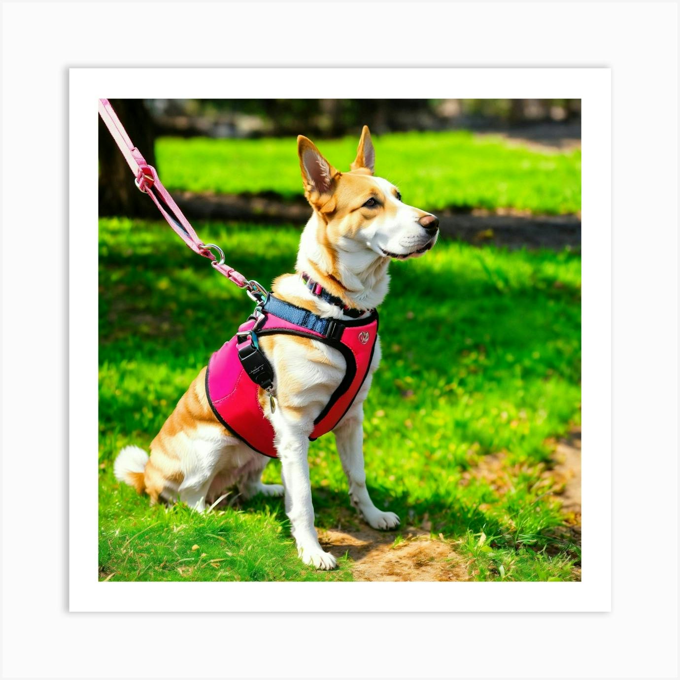 Dog collar with leash attached store