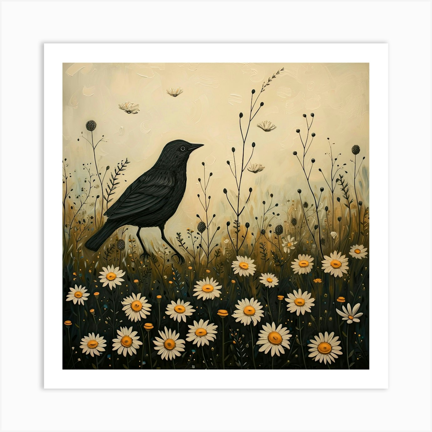 Bird Fairycore Painting 1 Art Print by All Things Fairy - Fy