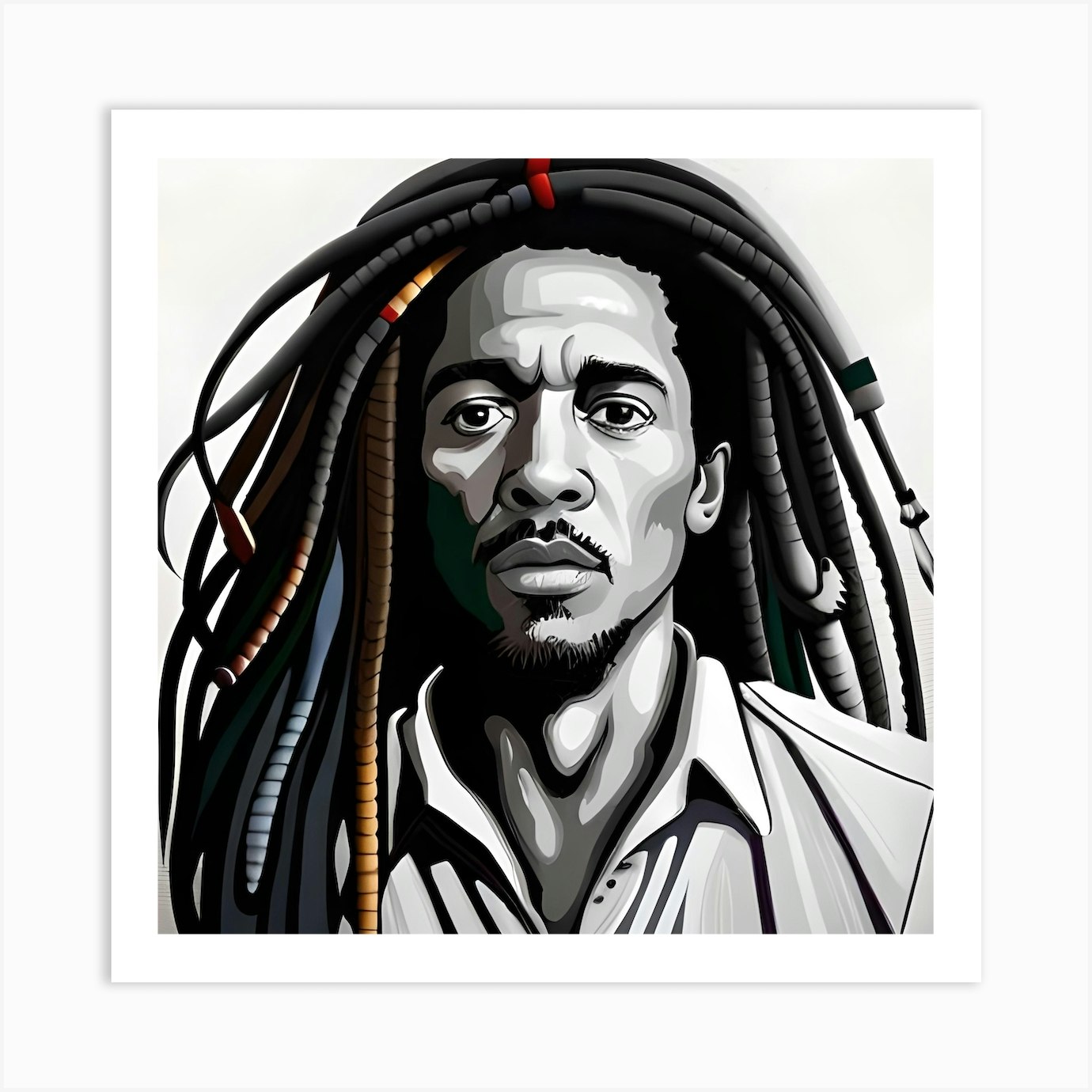Bob Marley Art Print By Dustydigital Fy