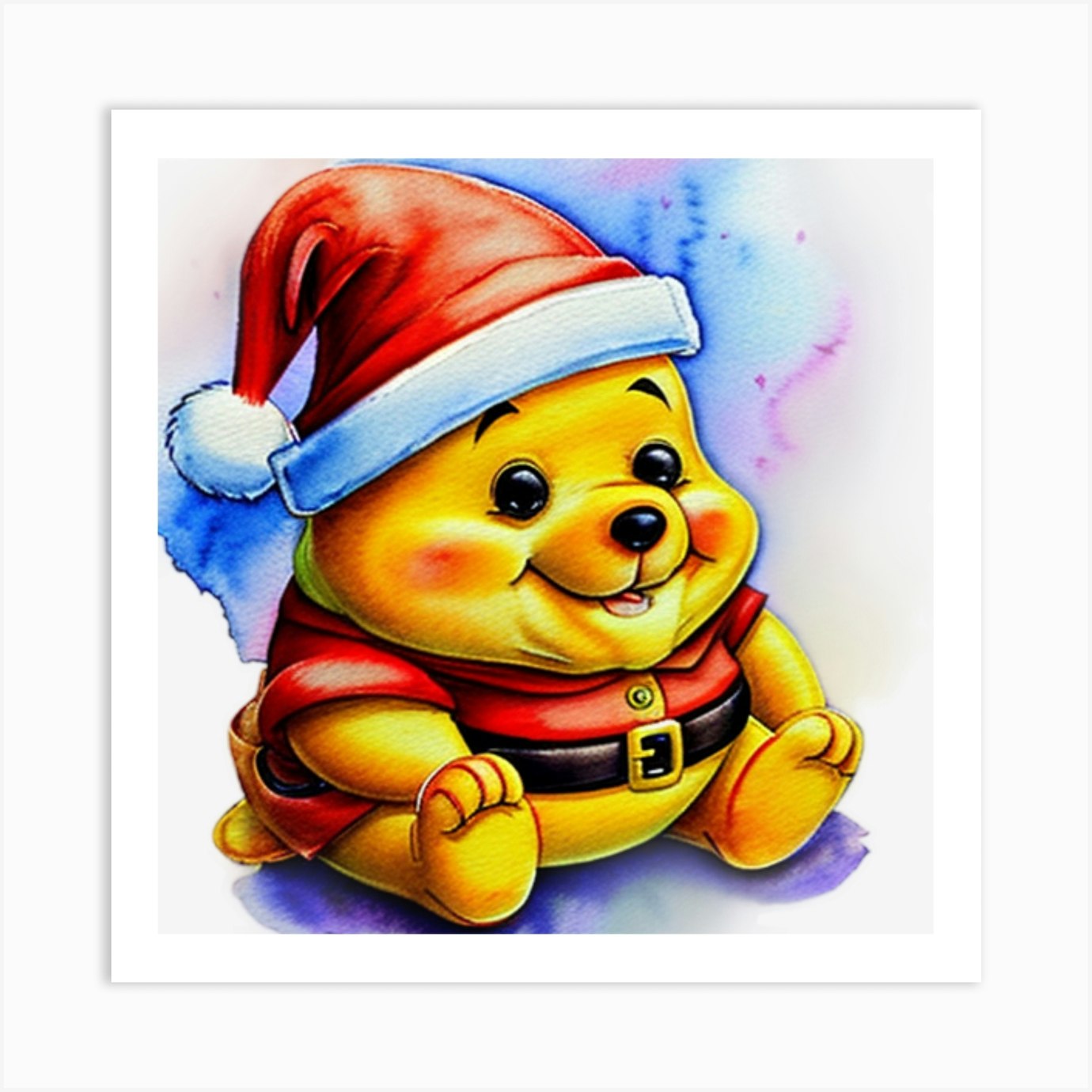 Winnie The Pooh 1 Art Print by Genky - Fy