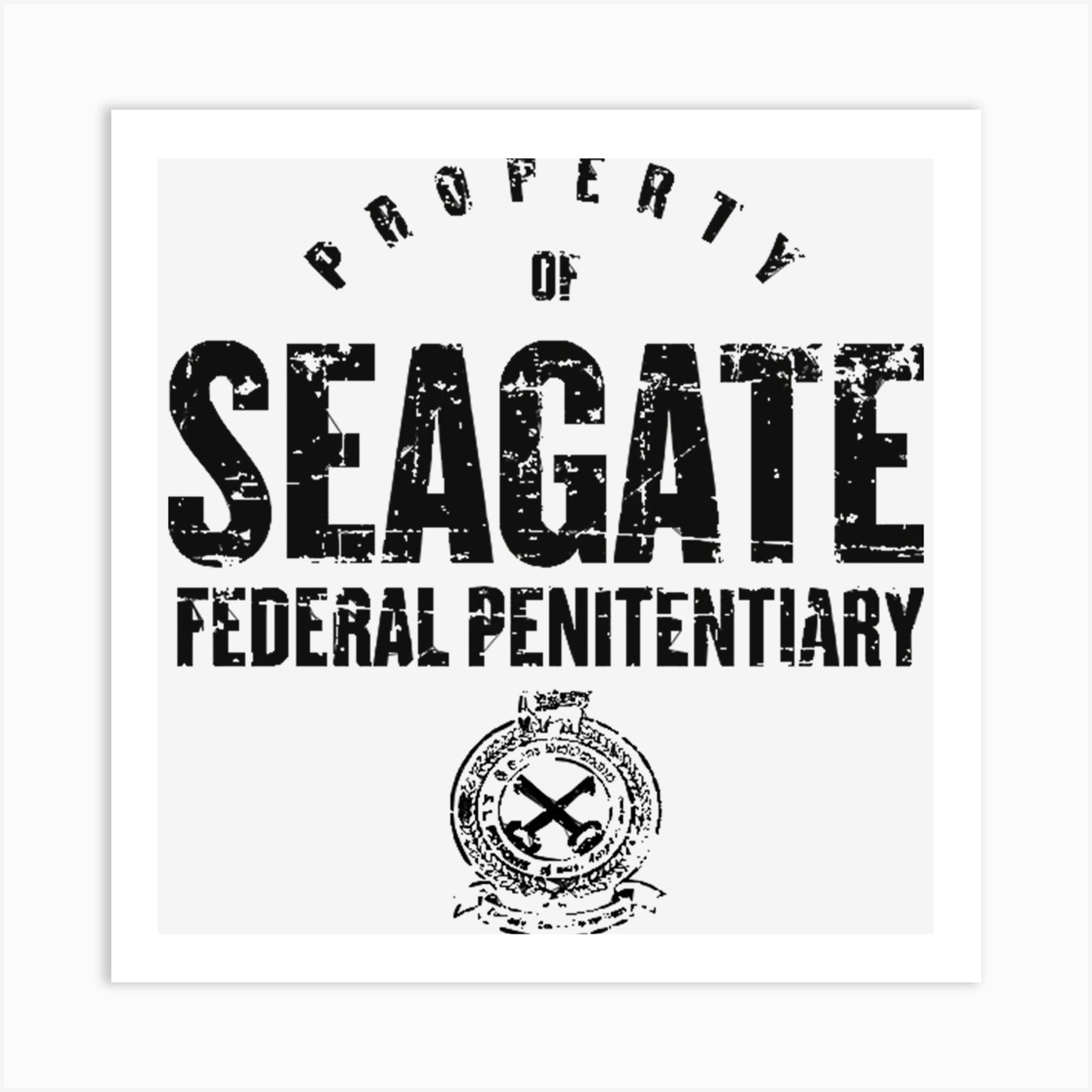 Seagate Federal Penitentiary 1 Art Print by RedlyStore - Fy