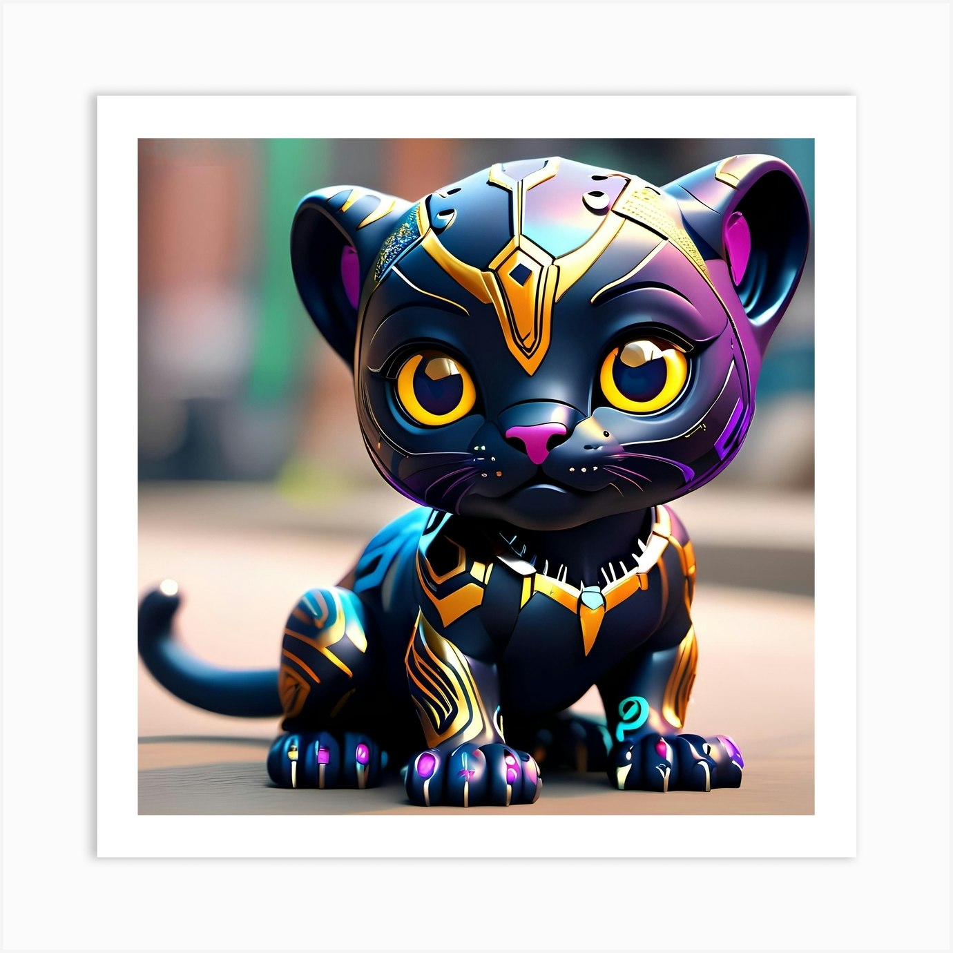 Black Panther 3 1 Art Print by Genky - Fy
