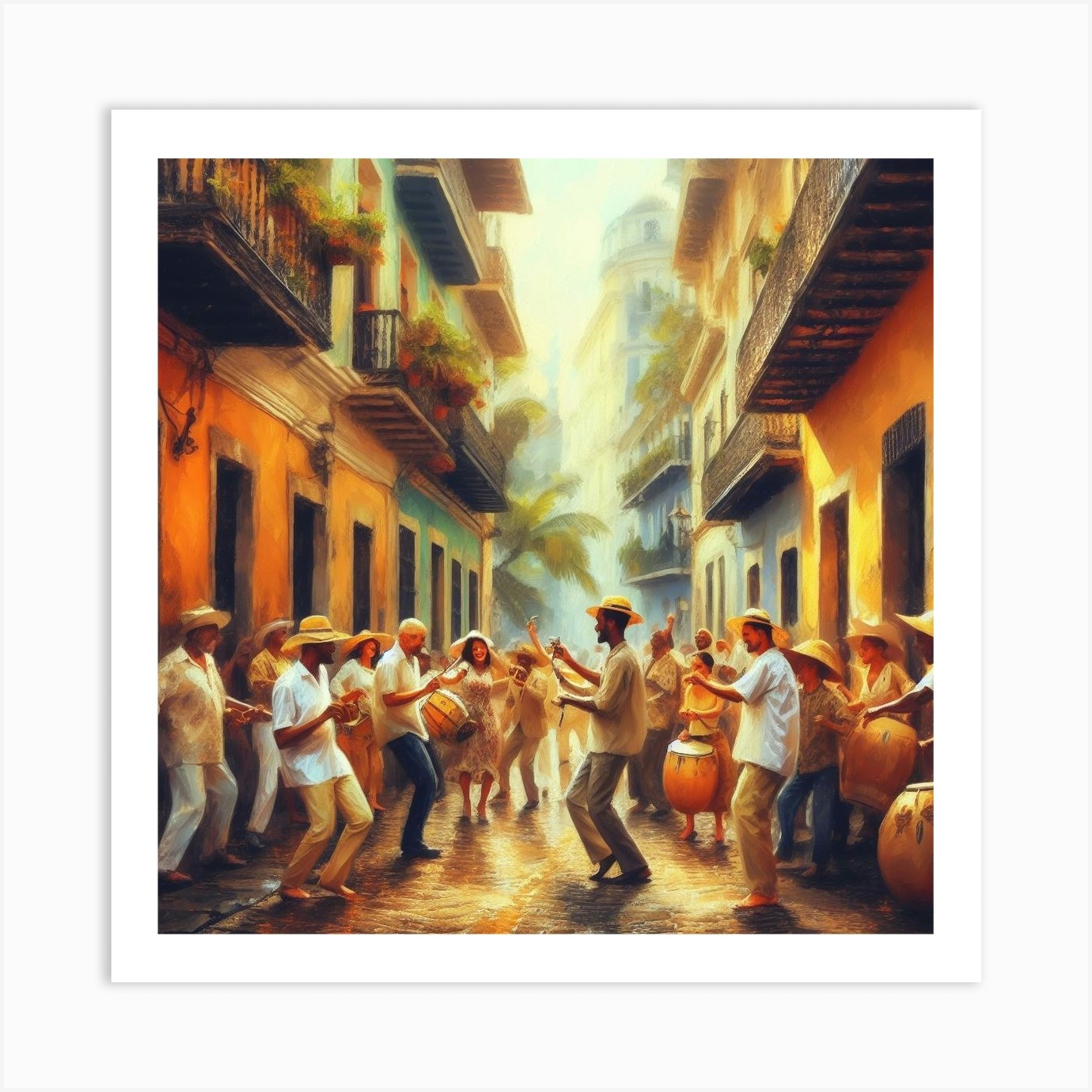 Bomba Y Plena Art Print by Boriblack - Fy