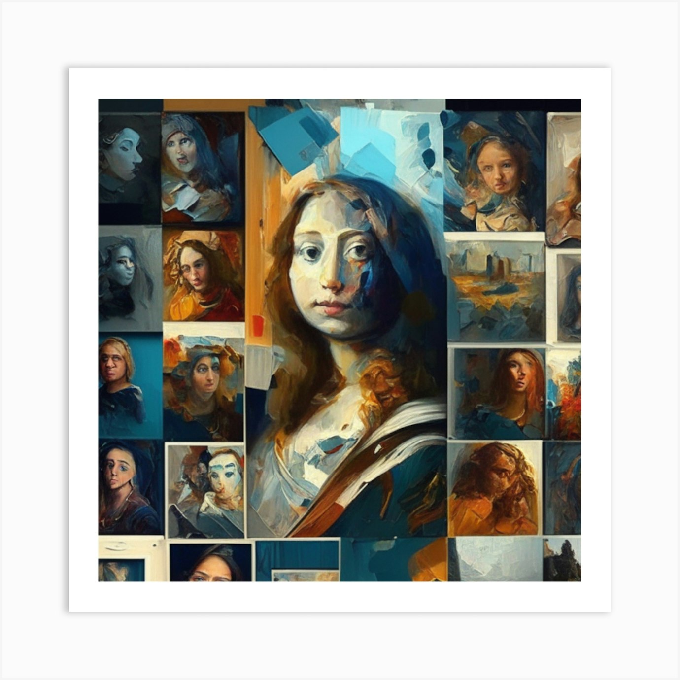 Mona Lisa Art Print By Fugina Fy