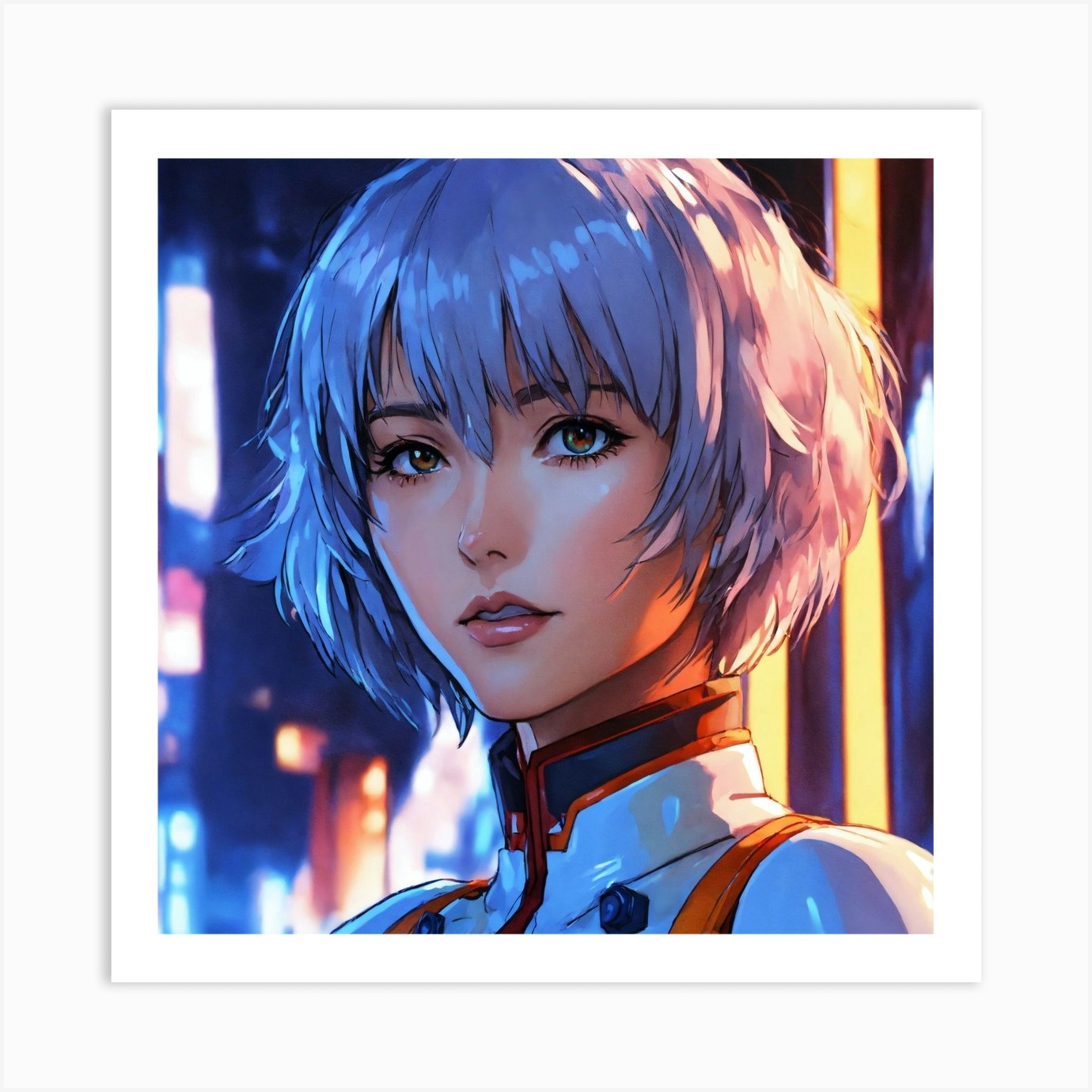 Anime Girl Art Print By Buggy Fy