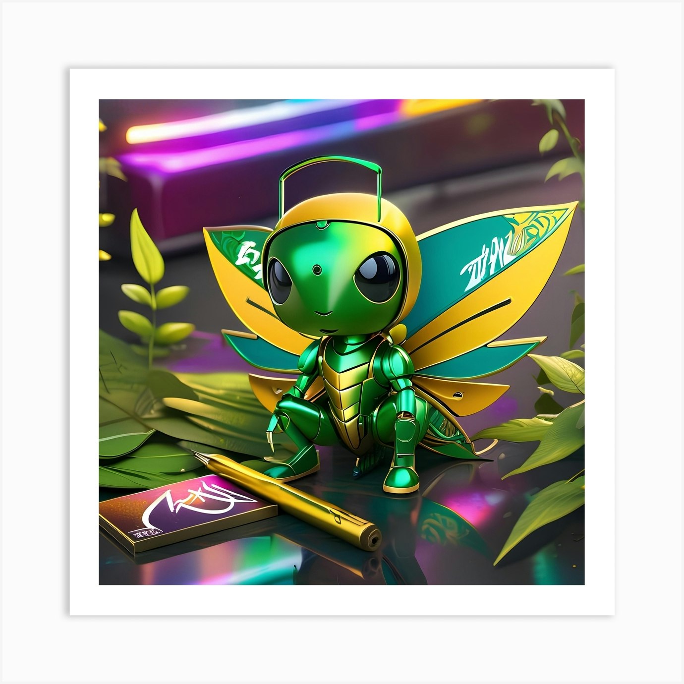 Twiggy Art Print by Genky - Fy