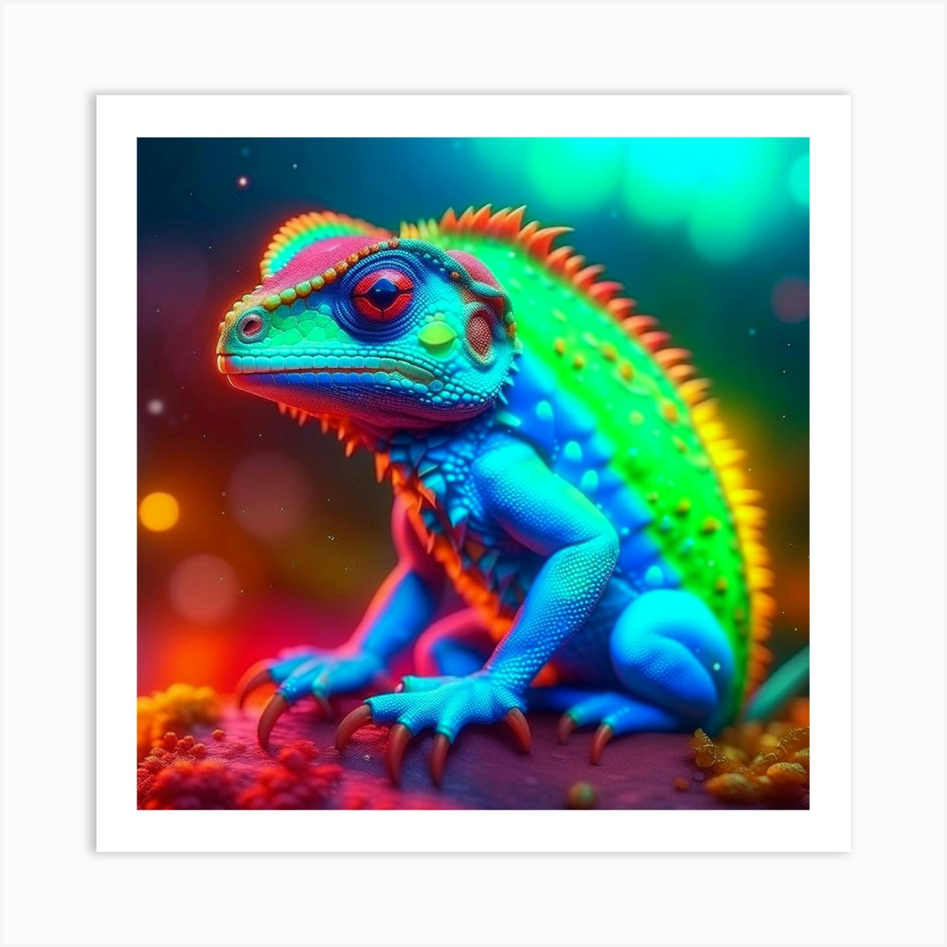 Chameleon3 Art Print by Genky - Fy