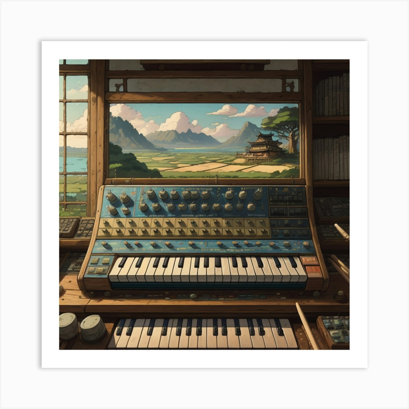 Imagination Keyboard Art Print by MrAi1 - Fy