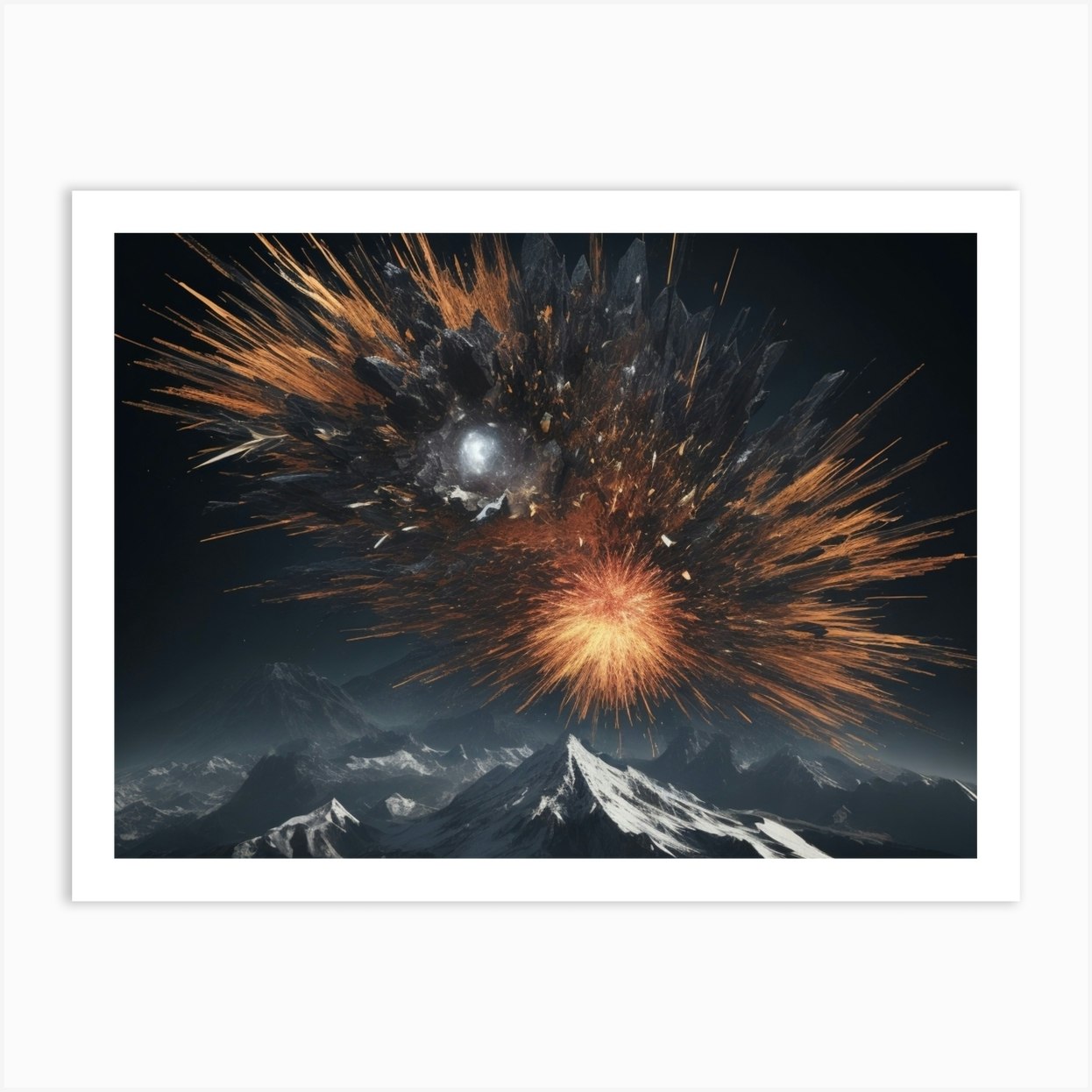 Explosion In The Sky Art Print by Genky - Fy