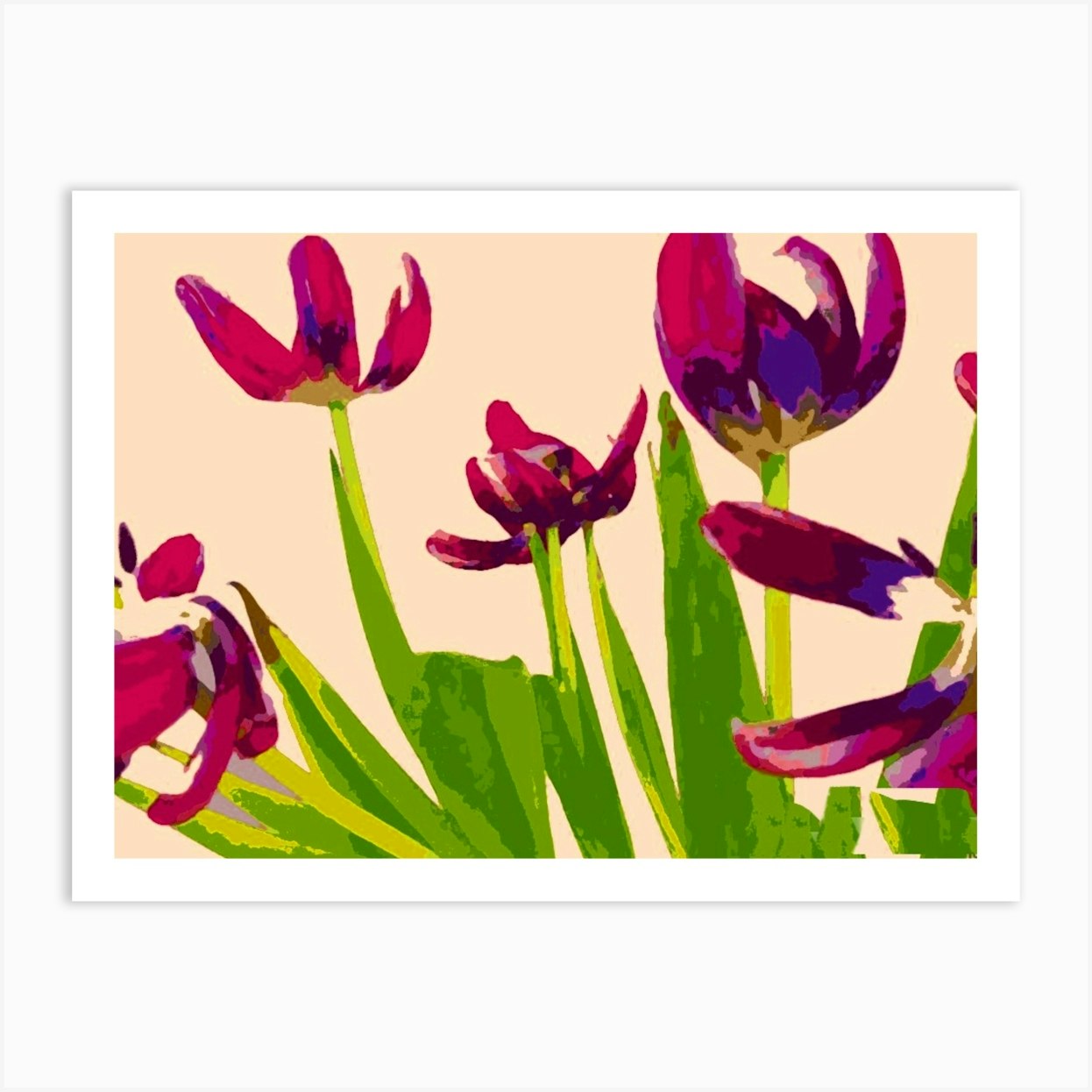 New Tulips Decay Art Print by Technonl - Fy