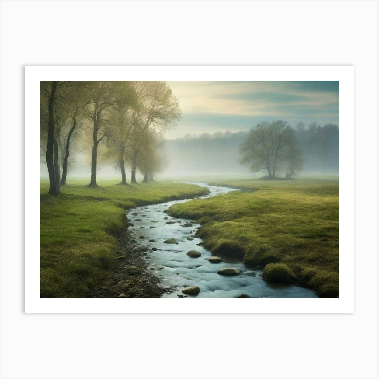Misty Morning Art Print by Fantasy24 - Fy