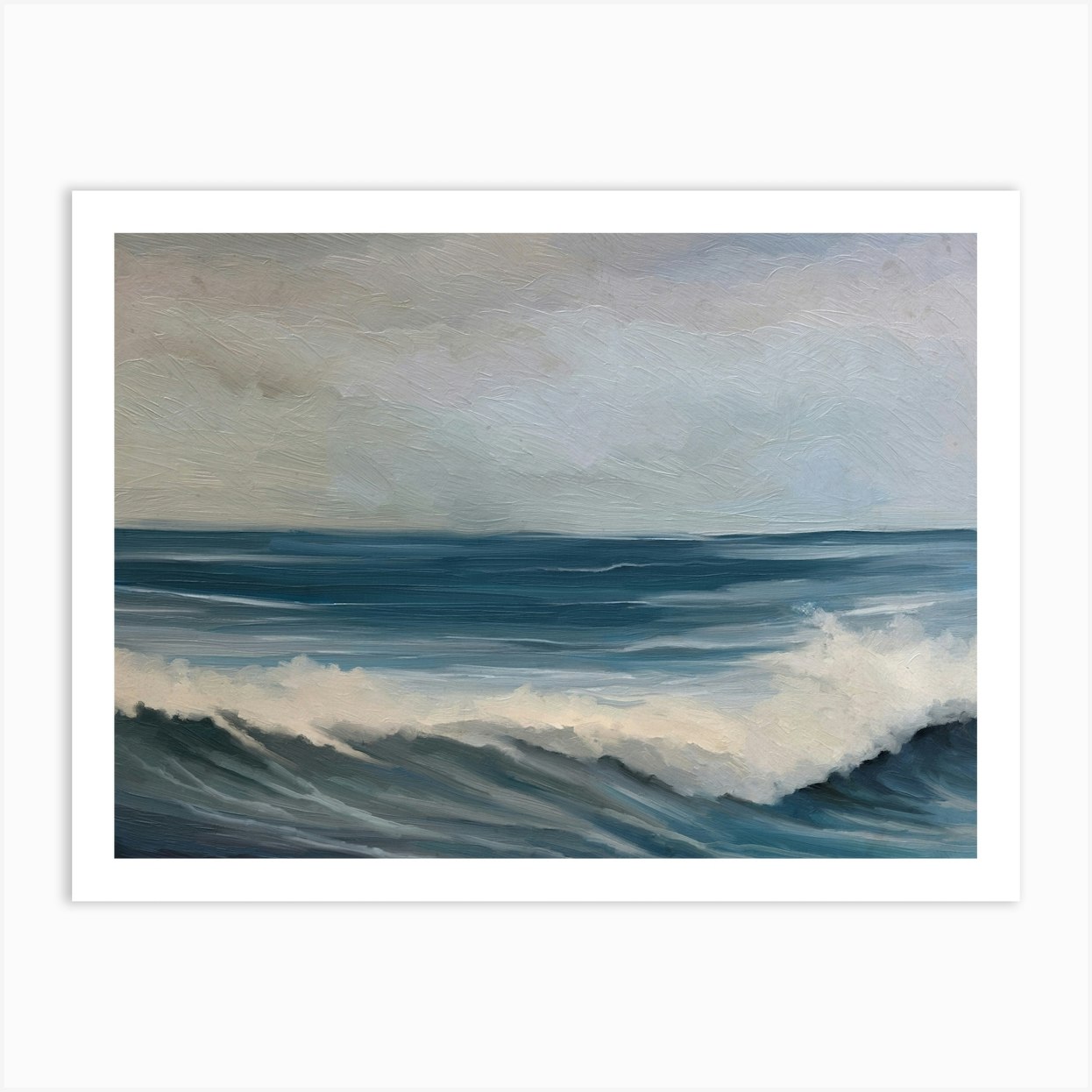 Ocean Waves Art Print by Shawn Conn Art - Fy