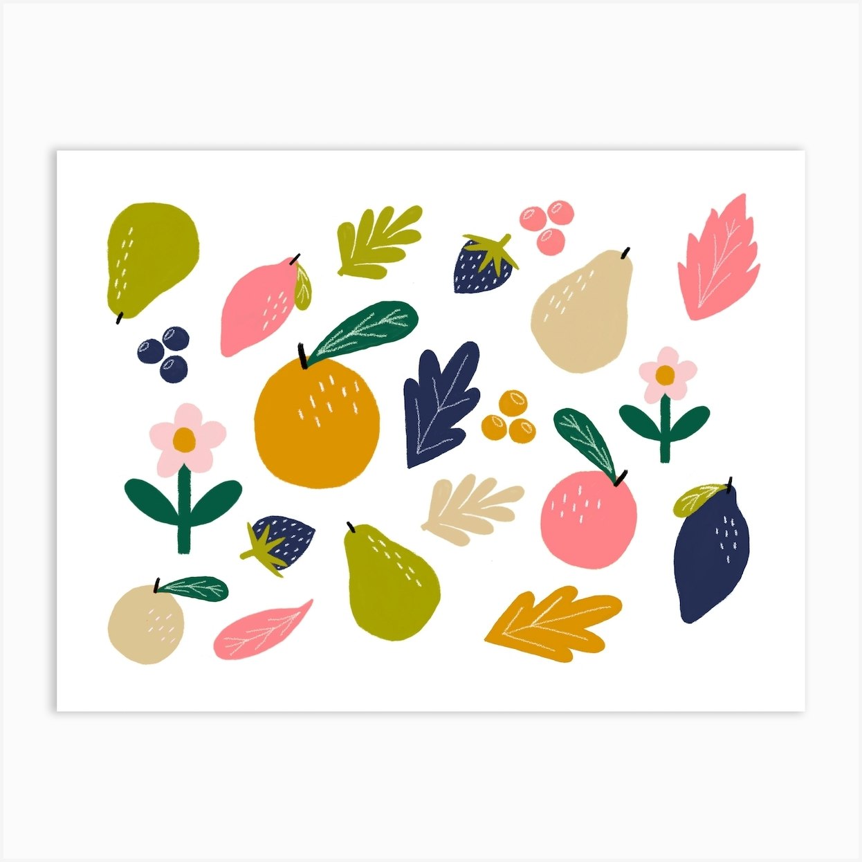 Fresh n Fruity Print Art Print by Rachael Powick - Fy