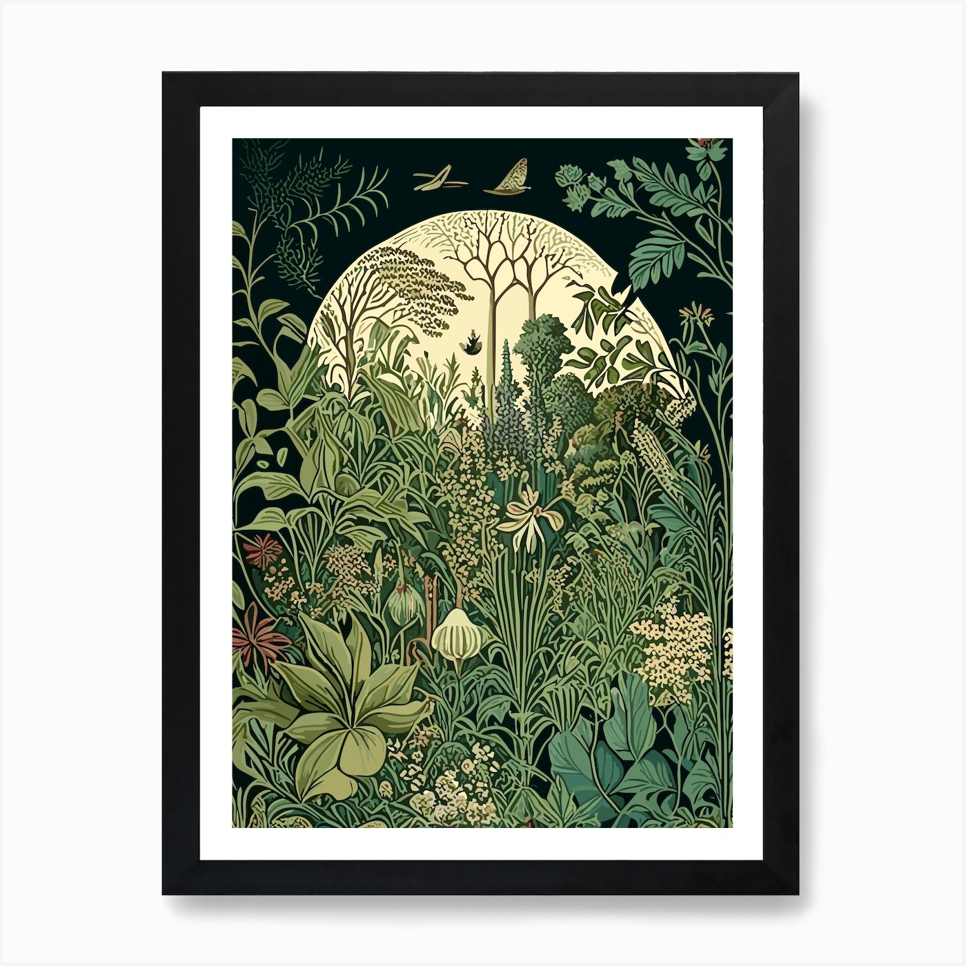 Jardin Des Plantes 1, France Vintage Botanical Art Print by Gardens of ...
