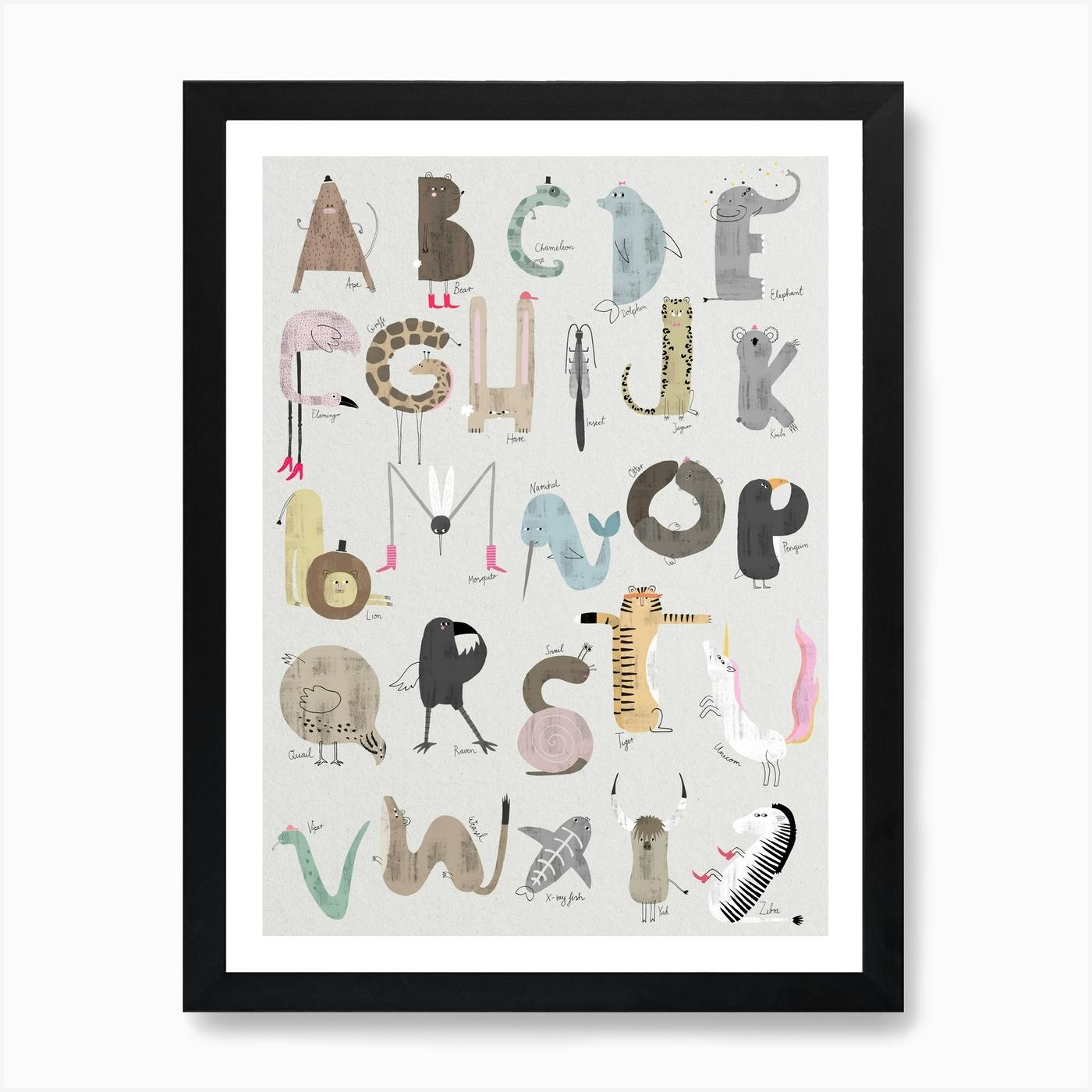 ABC Kids Art Print by Type Alive - Fy