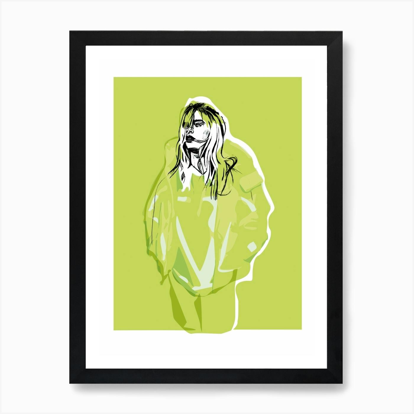Billie Eilish Art Print by Agnes KR Patience - Fy