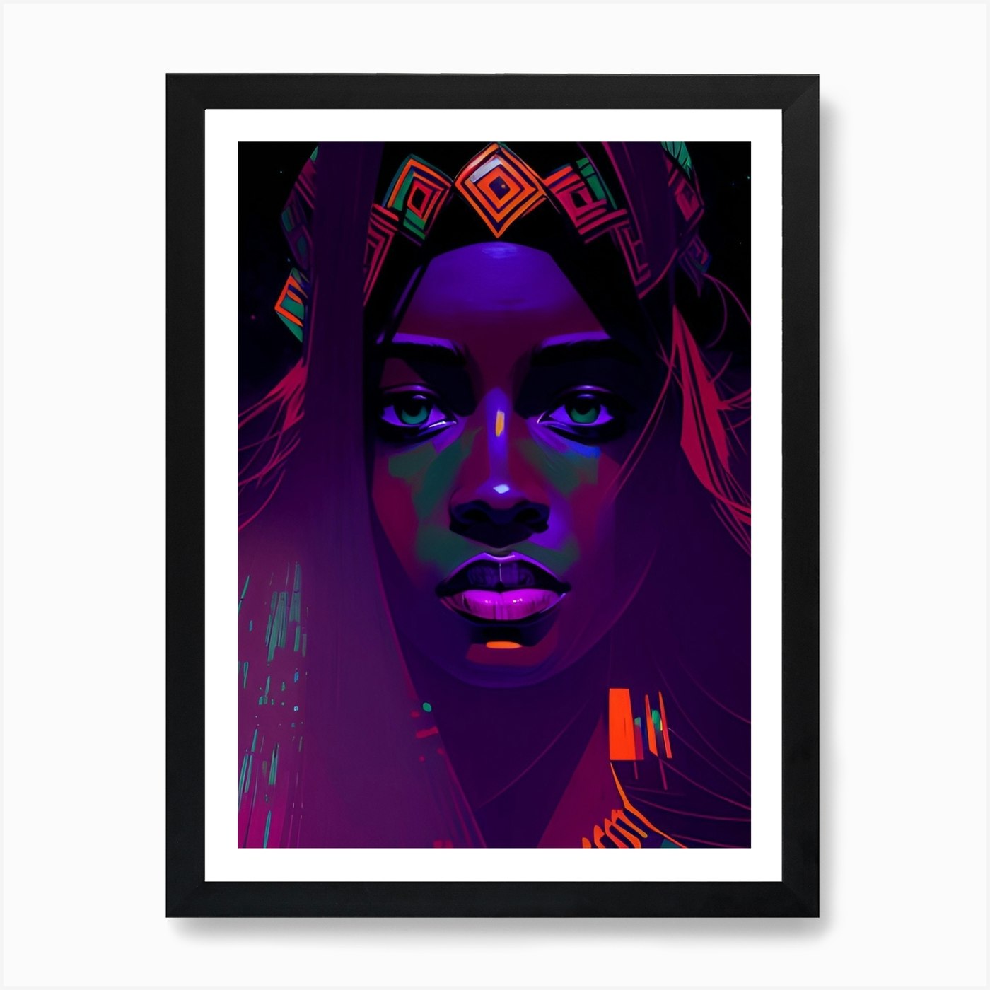Purple Passion Portrait Art Print By Johnpbanks7 Fy