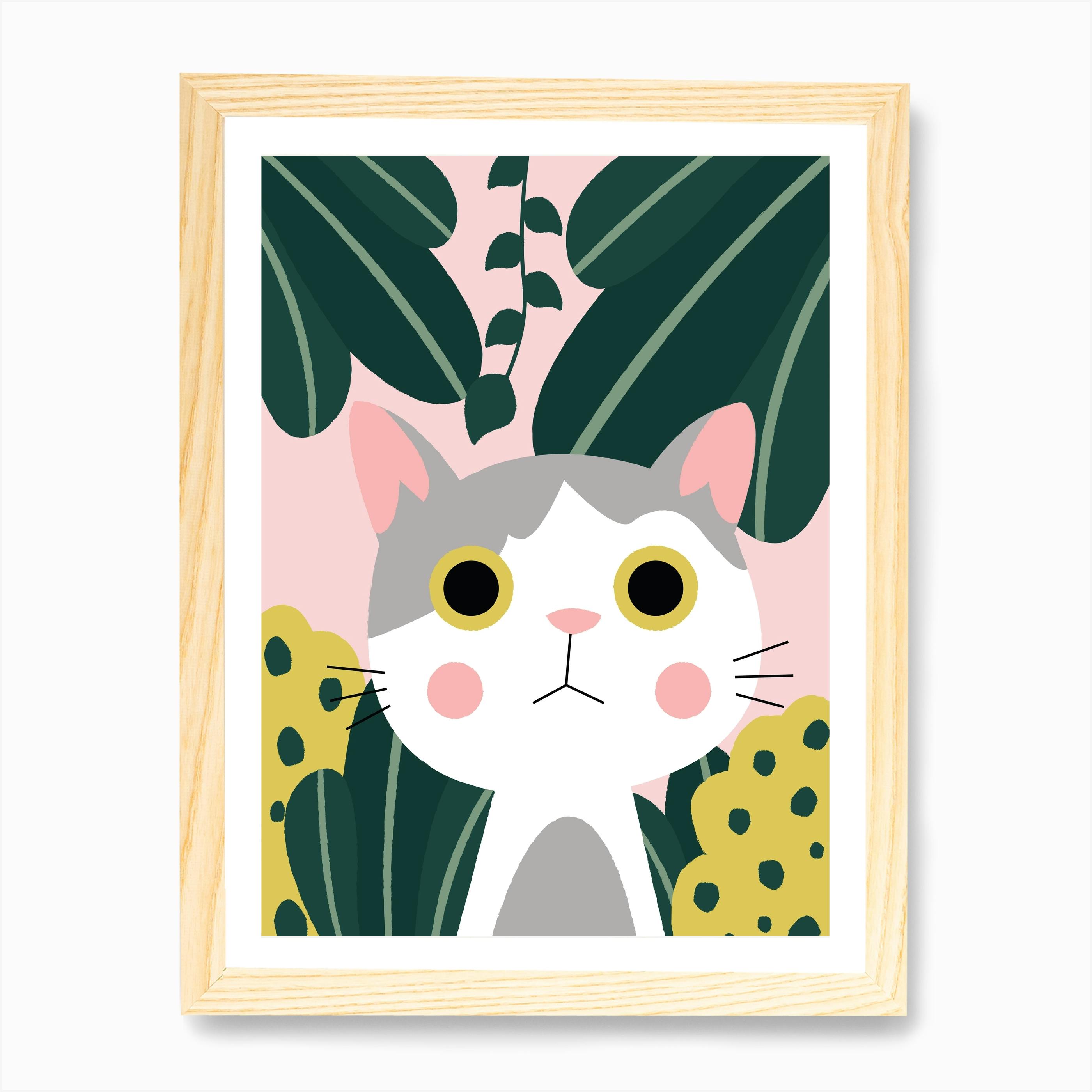 Jungle Cat Art Print | Fast shipping | Fy