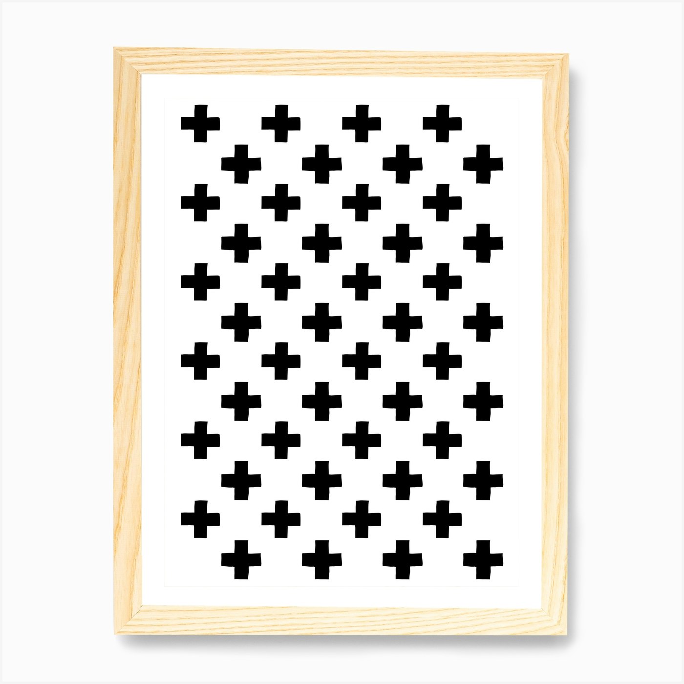 Plus Pattern Art Print by Studio Mottos - Fy