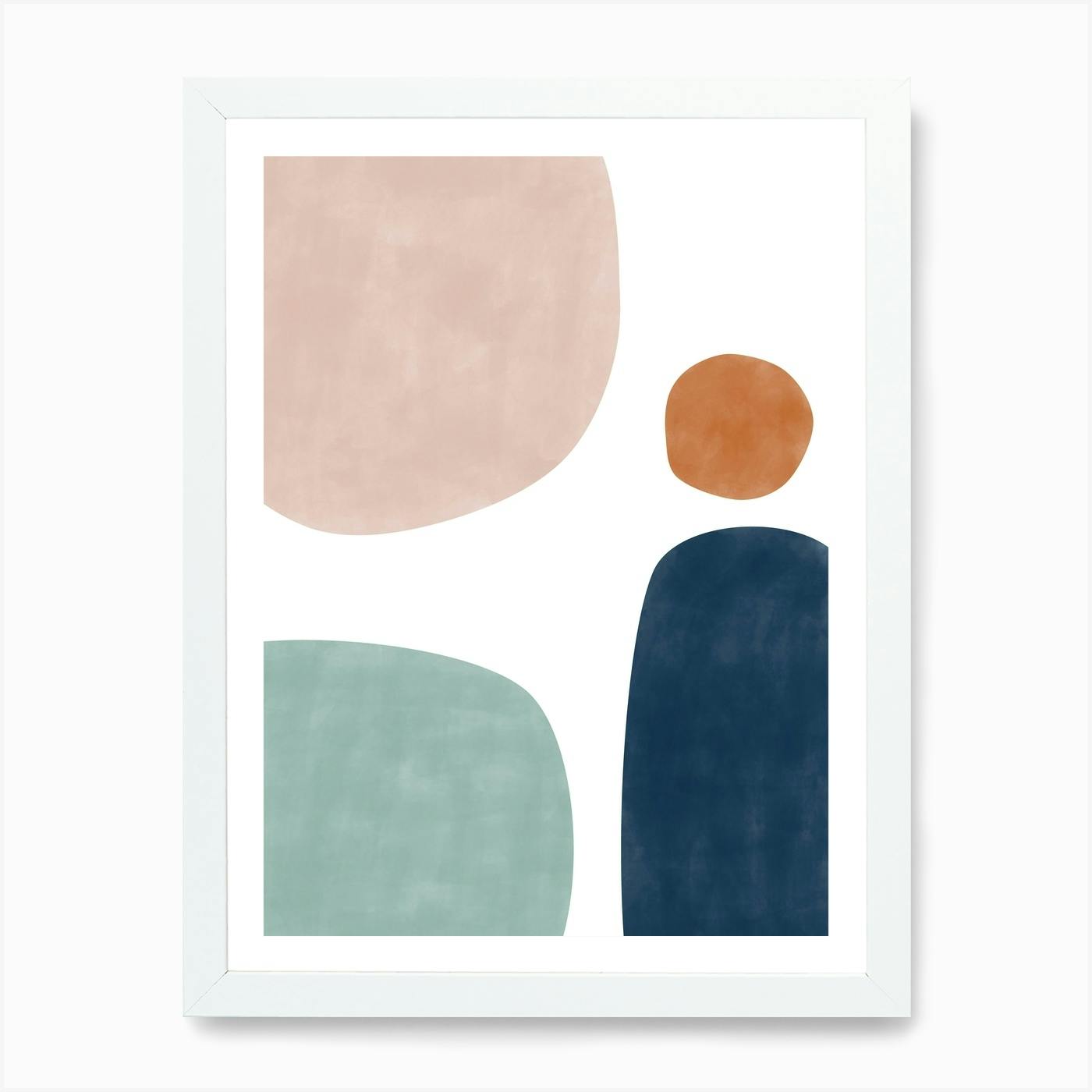 Abstract Shapes No.1 Art Print by The Print Republic - Fy
