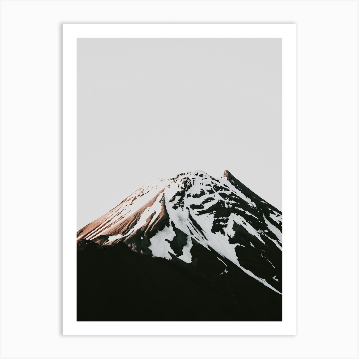 Snowy Mountain Peak Art Print by Valley Grove - Fy