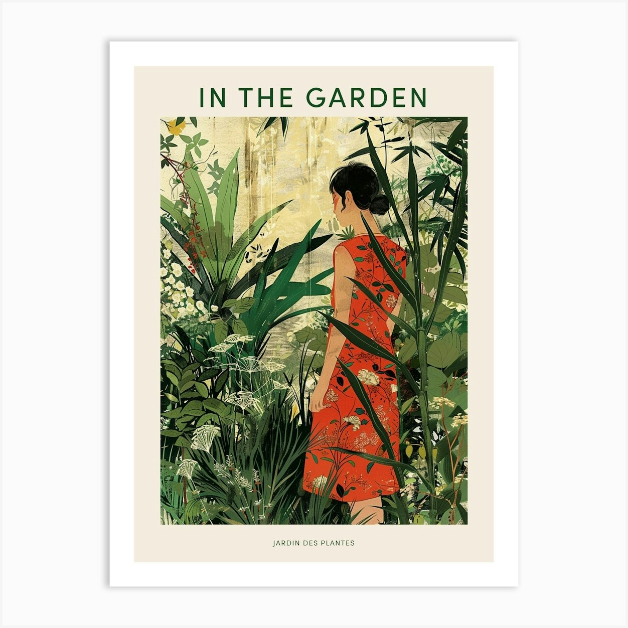 In The Garden Poster Jardin Des Plantes France Art Print by Gardens of ...