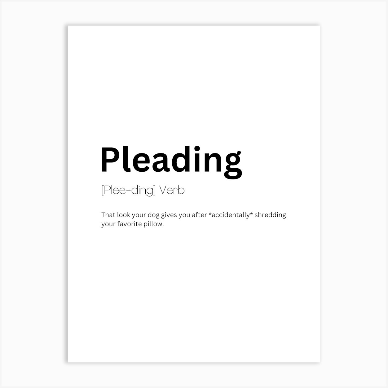 Pleading Definition Meaning Art Print by Kaigozen - Fy
