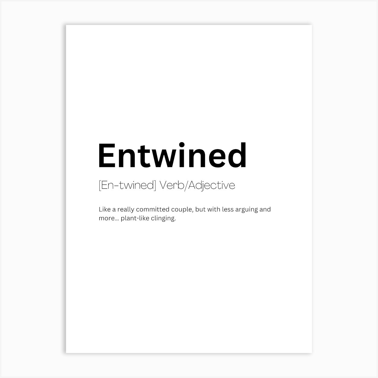 Entwined Definition Meaning 1 Art Print by Kaigozen - Fy