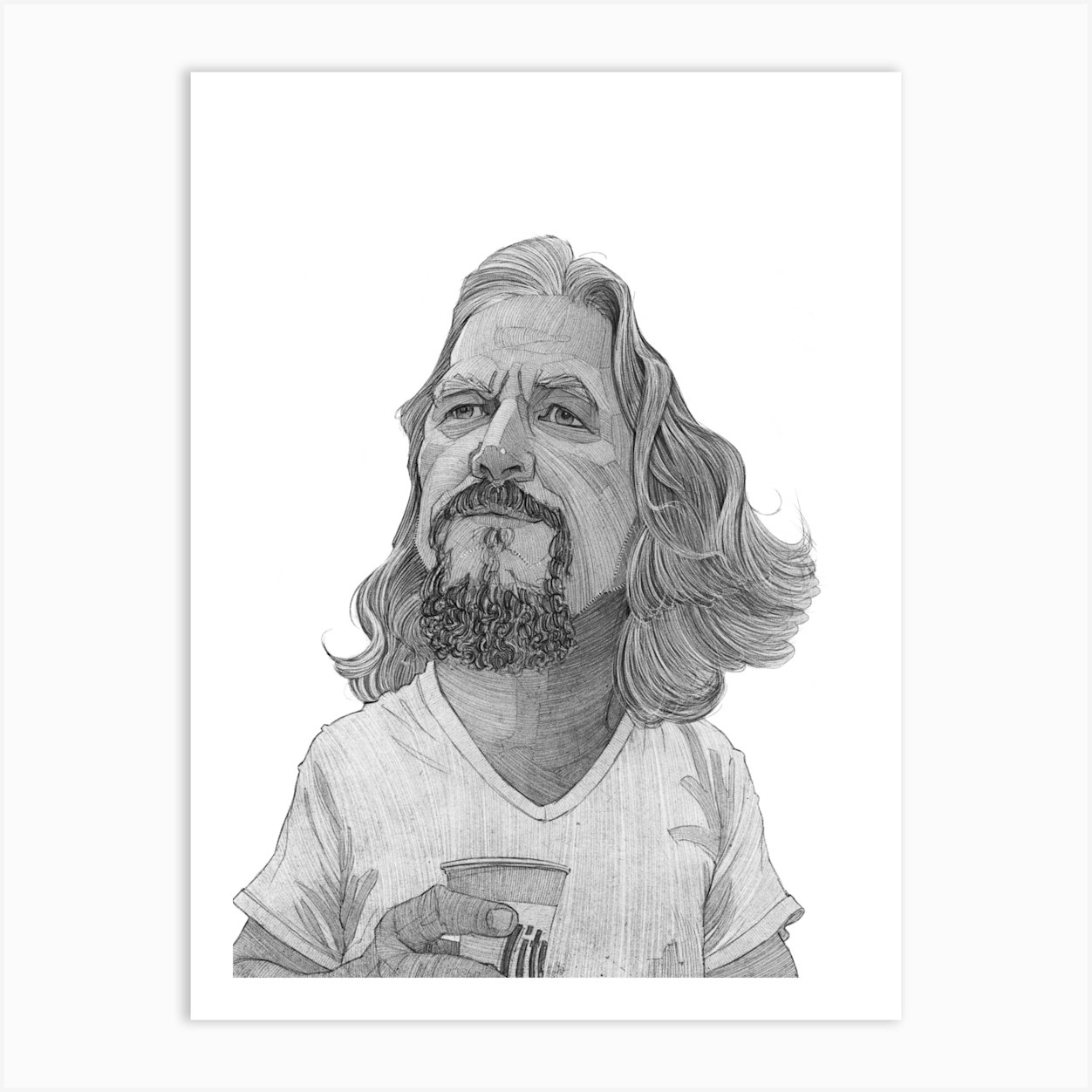 The Dude Art Print By Stavros Damos Fy