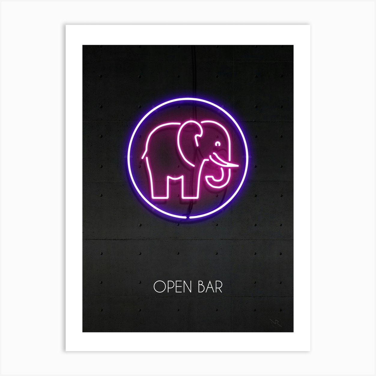 Open Bar Art Print by Rubiant - Fy