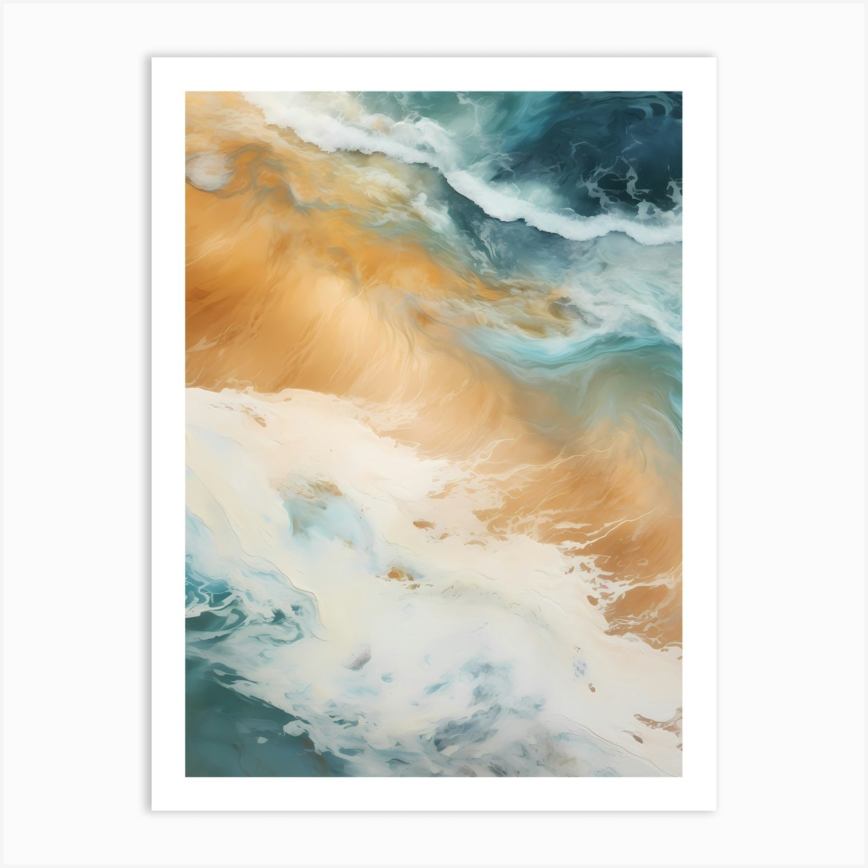 Ocean Waves Art Print by Laytajorus - Fy Ocean Waves Art Print by Laytajorus - Fy