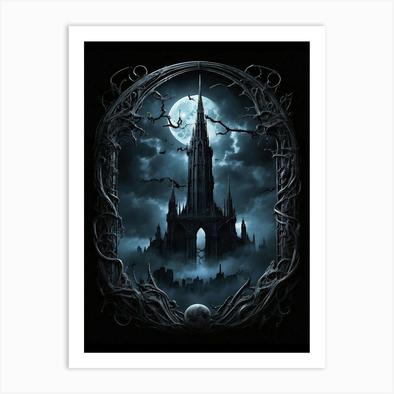 Gothic Castle Art Print by SEDAP MALAM - Fy