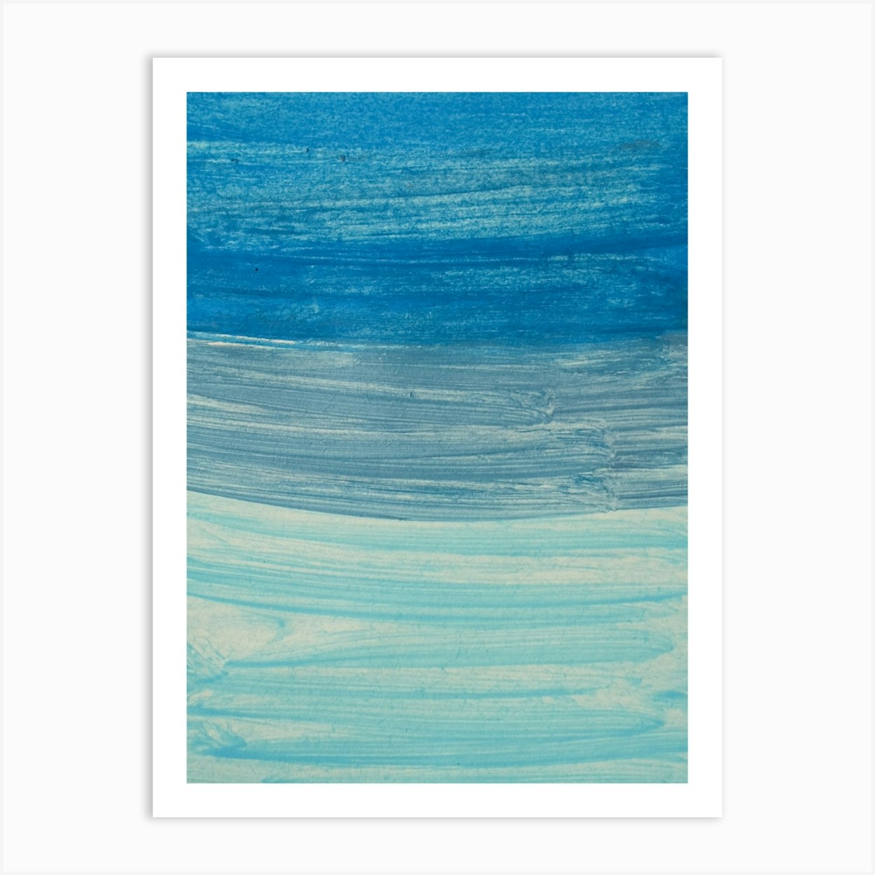 'Blue Ocean' Art Print by Art shop - Fy