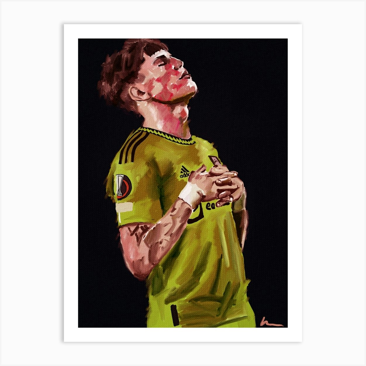 Alejandro Garnacho Manchester United Art Print by KimmiDrawsThings - Fy