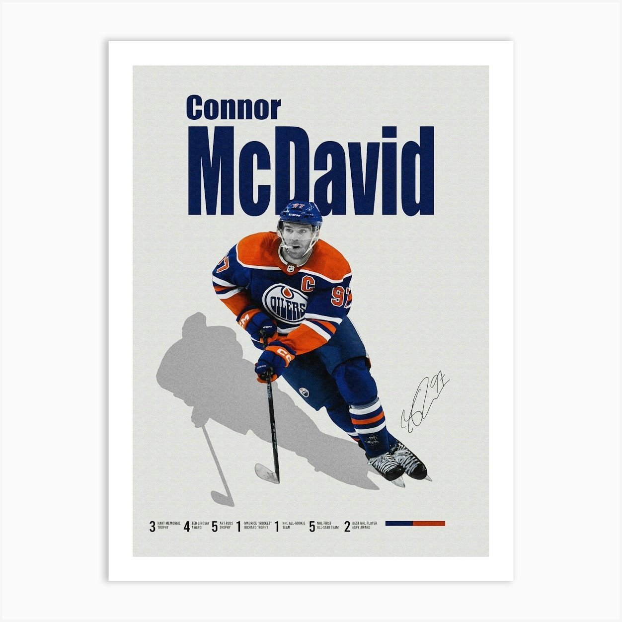 Connor Mcdavid 1 Art Print by DoubleT - Fy