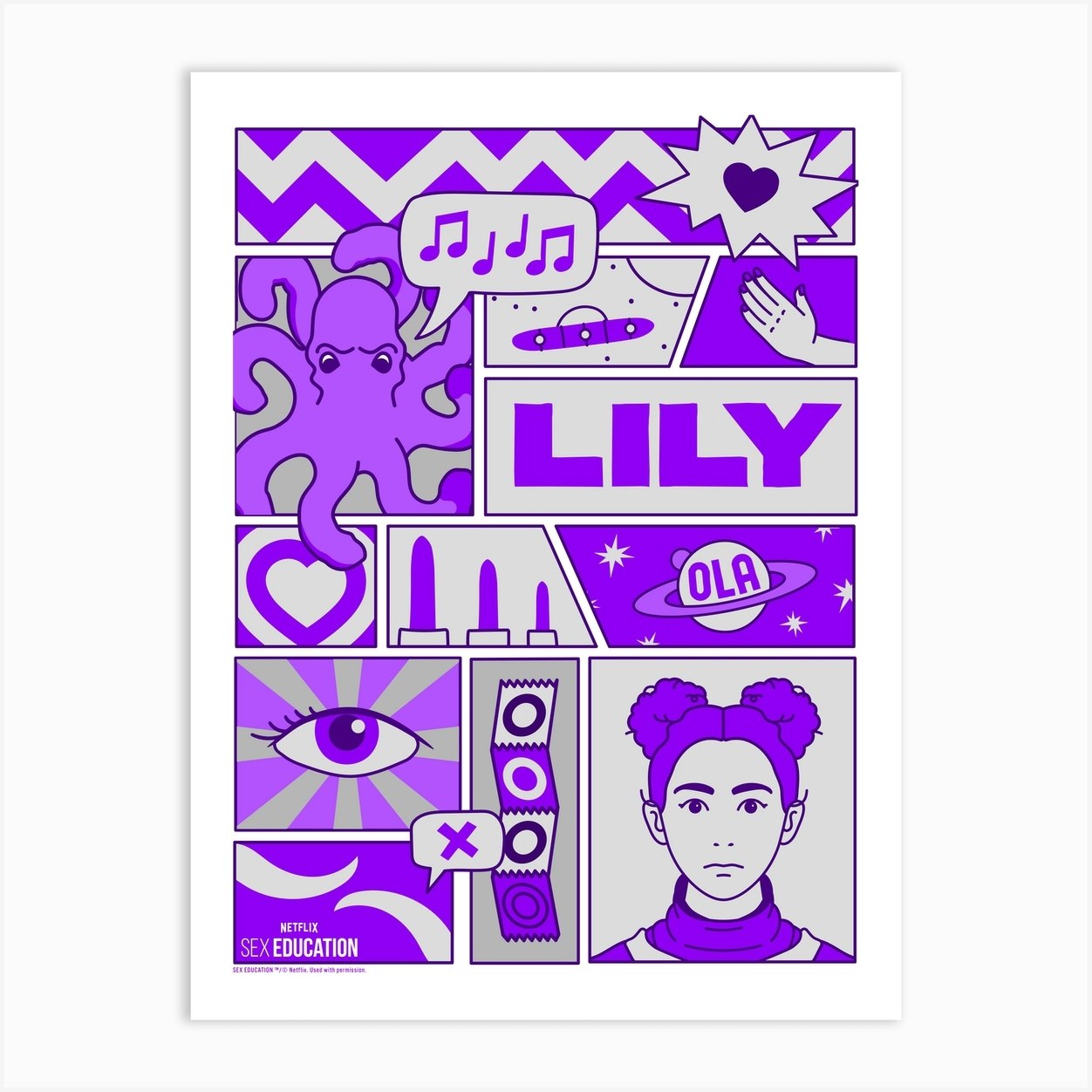 Lily Poster Art Print By Netflix Sex Education Art Prints And Posters Fy