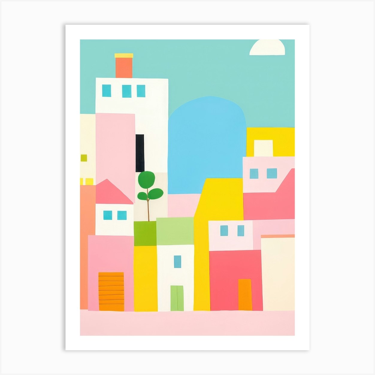 Ibiza, Spain Colourful View 3 Art Print by Urban Vivid - Fy