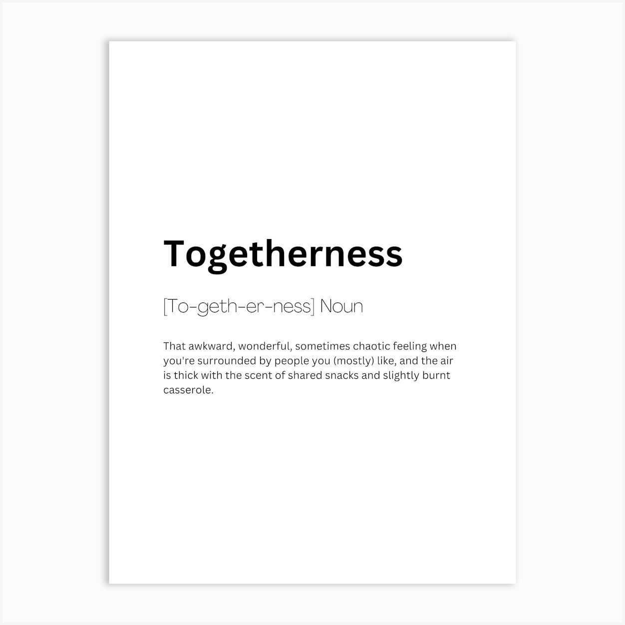 Togetherness Definition Meaning Art Print by Kaigozen - Fy