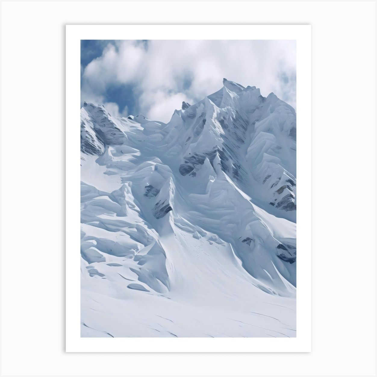Snowy Mountain Art Print by KWY09 - Fy