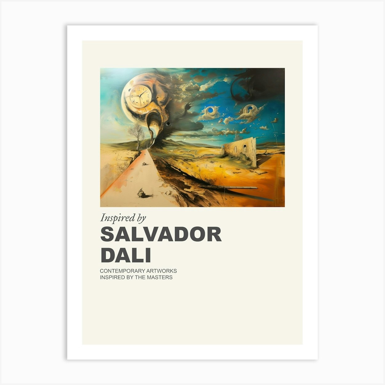 Museum Poster Inspired By Salvador Dali 2 Art Print by ArtEra Creations ...