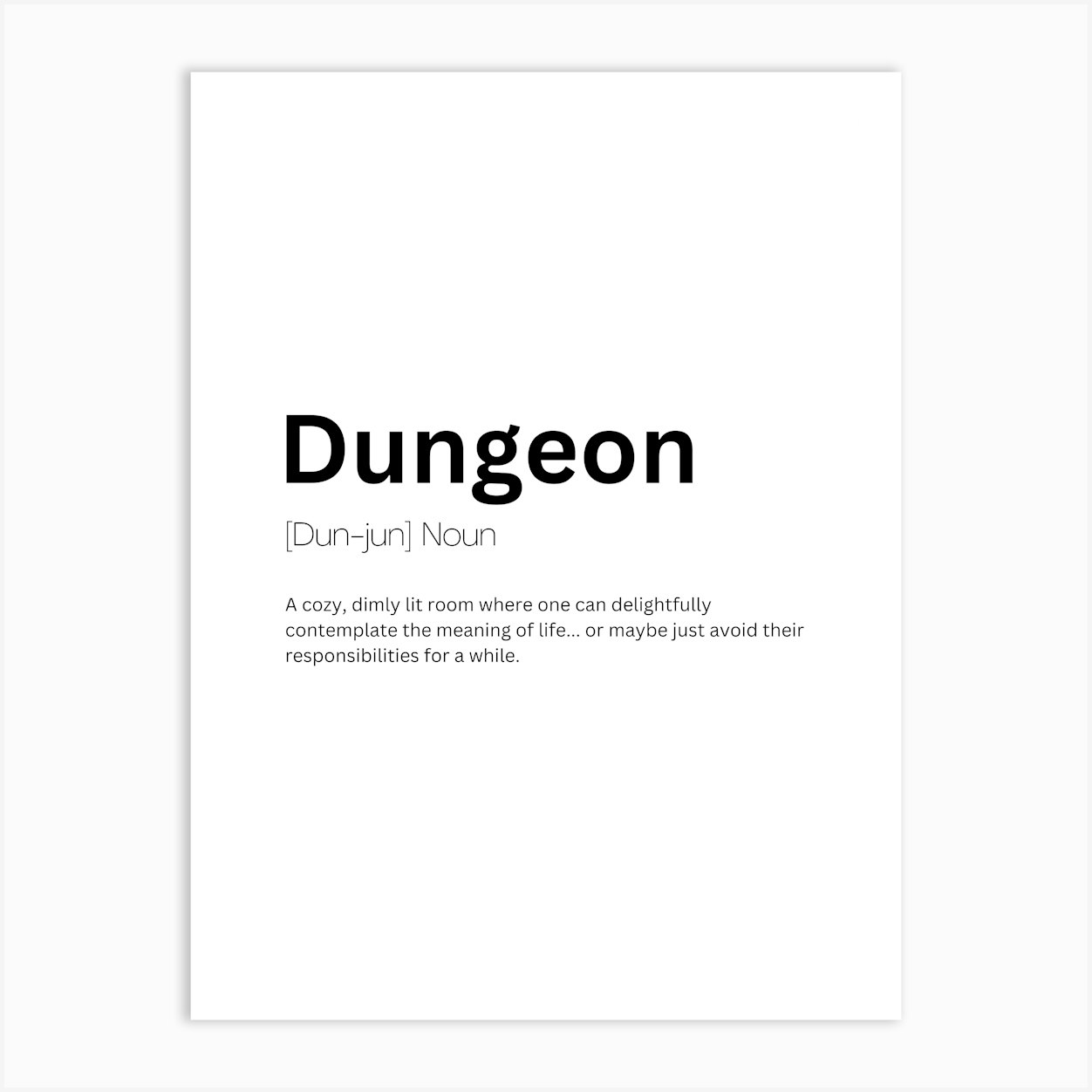 Dungeon Definition Meaning Art Print by Kaigozen - Fy