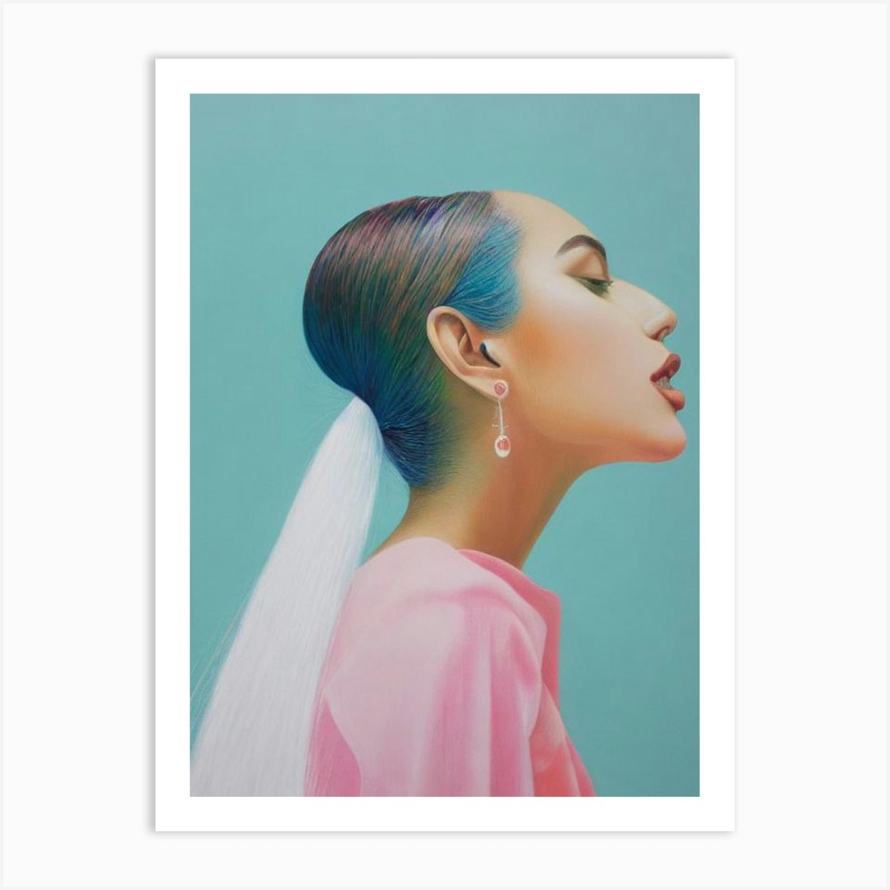 Benee Colourful Illustration Art Print by The Music Lab - Fy