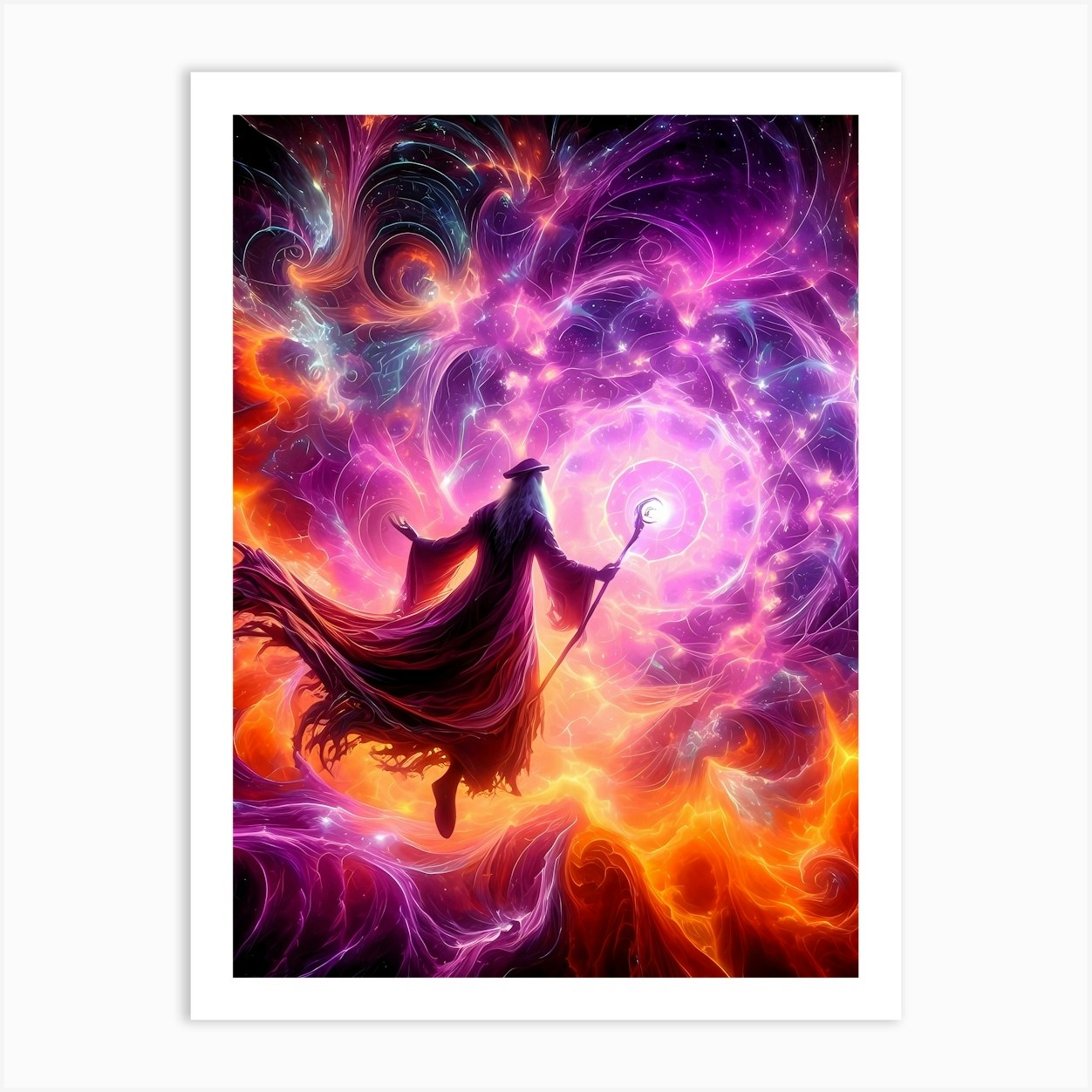 Creative Abstract Visual 104 Art Print by A.D. Artwork - Fy