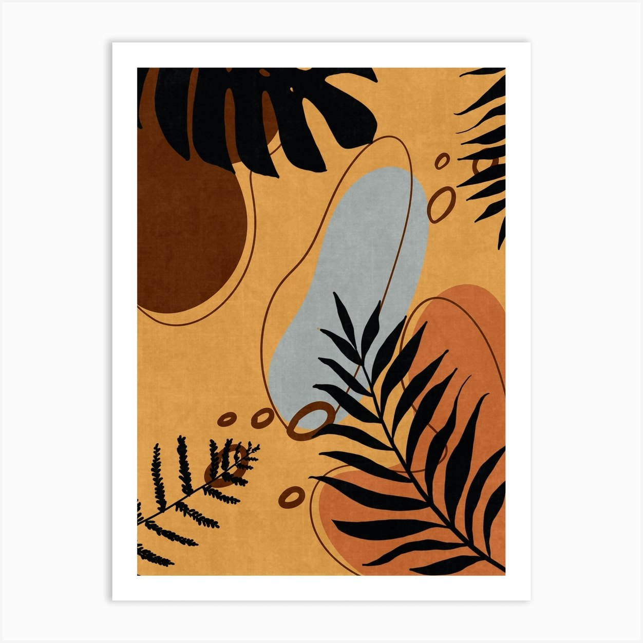 Abstract Ferns Art Print by BestArt - Fy