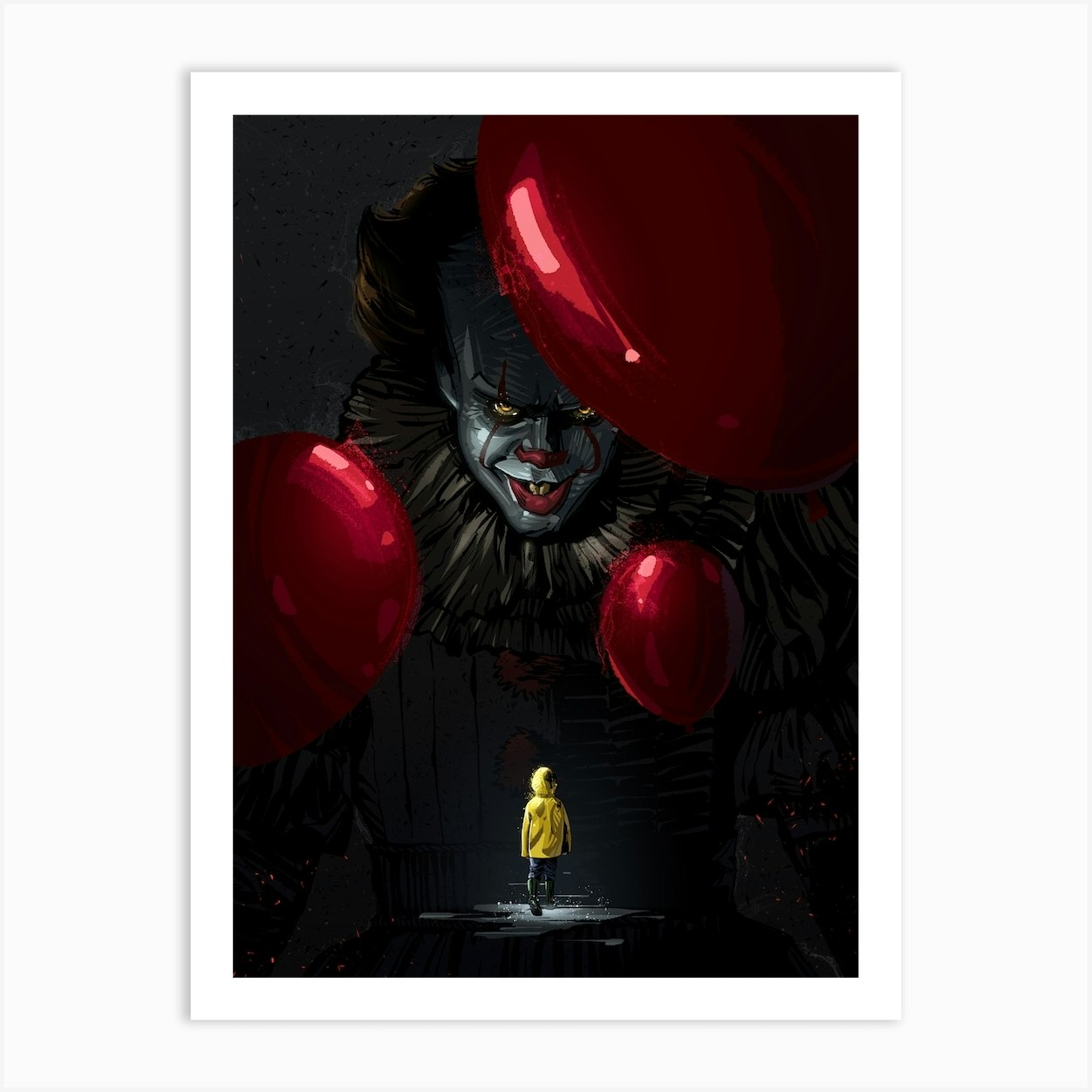 It Pennywise Clown Art Print By Nikita Abakumov Fy